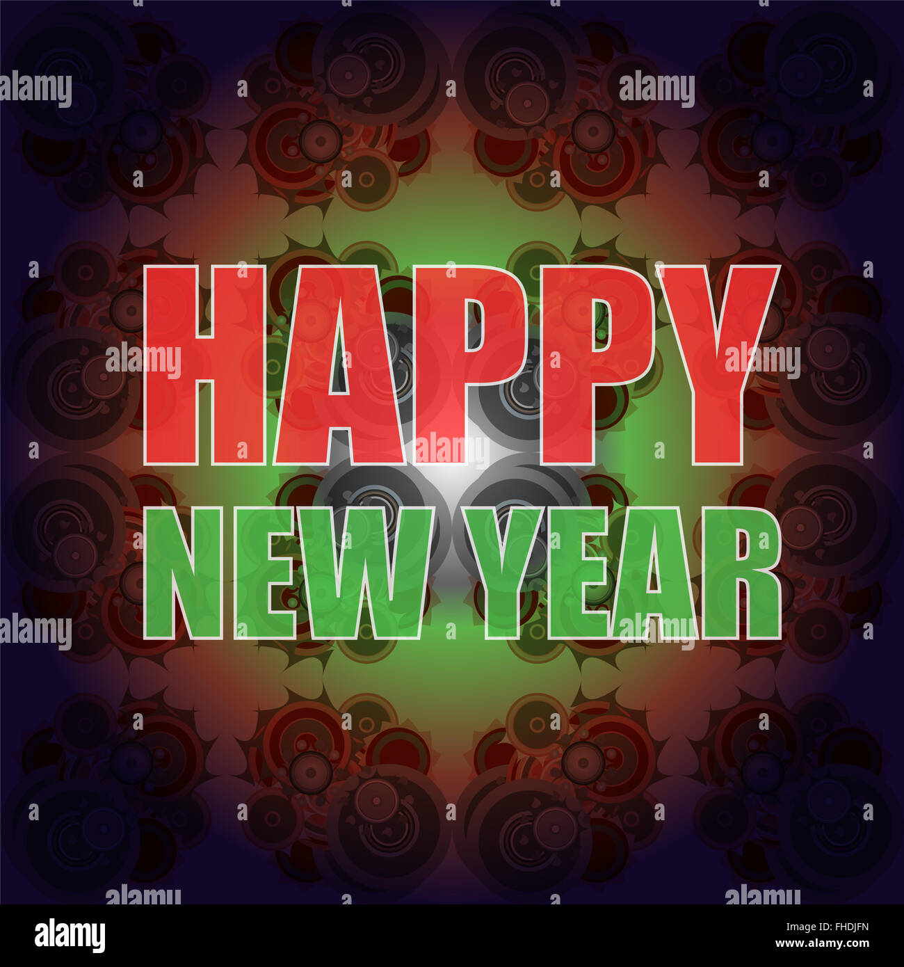 Beautiful text design of Happy New Year on abstract background. vector ...