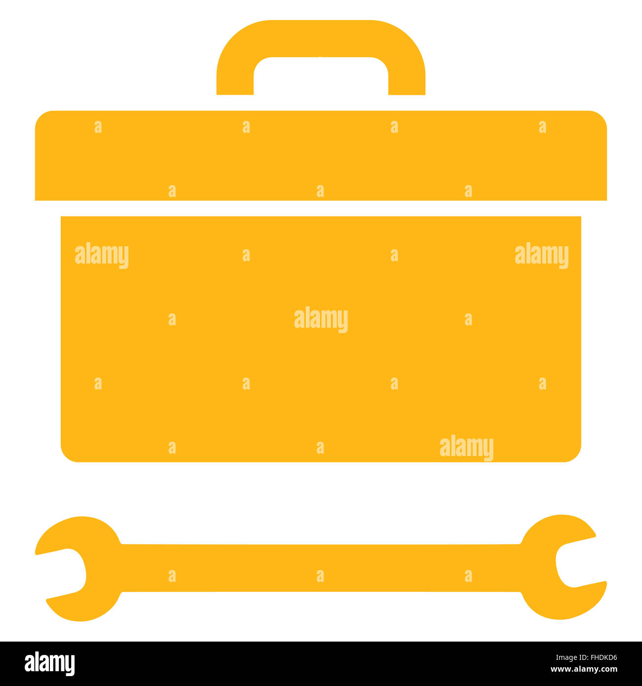 Toolbox Flat Icon Stock Photo - Alamy