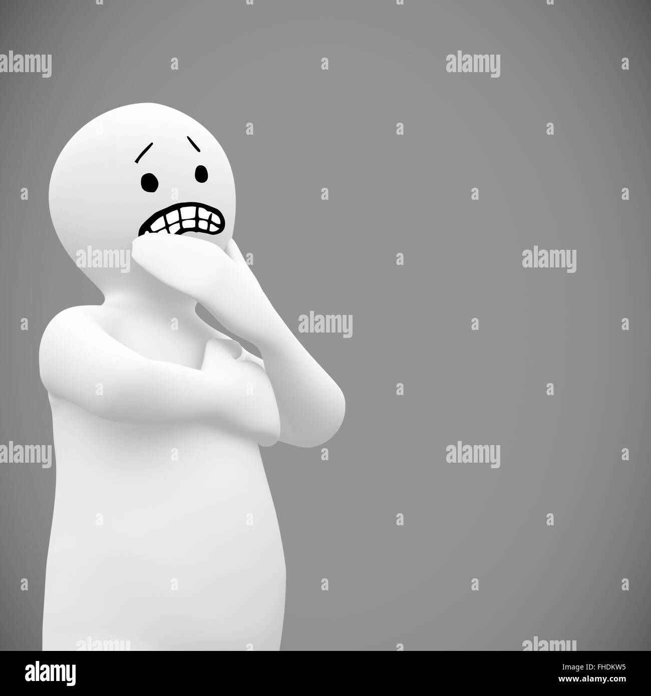 3d digital human face Black and White Stock Photos & Images - Alamy