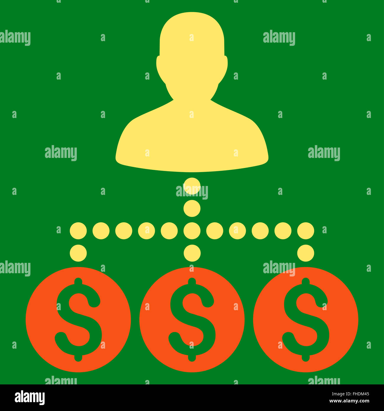 Money Collector Icon Stock Photo - Alamy