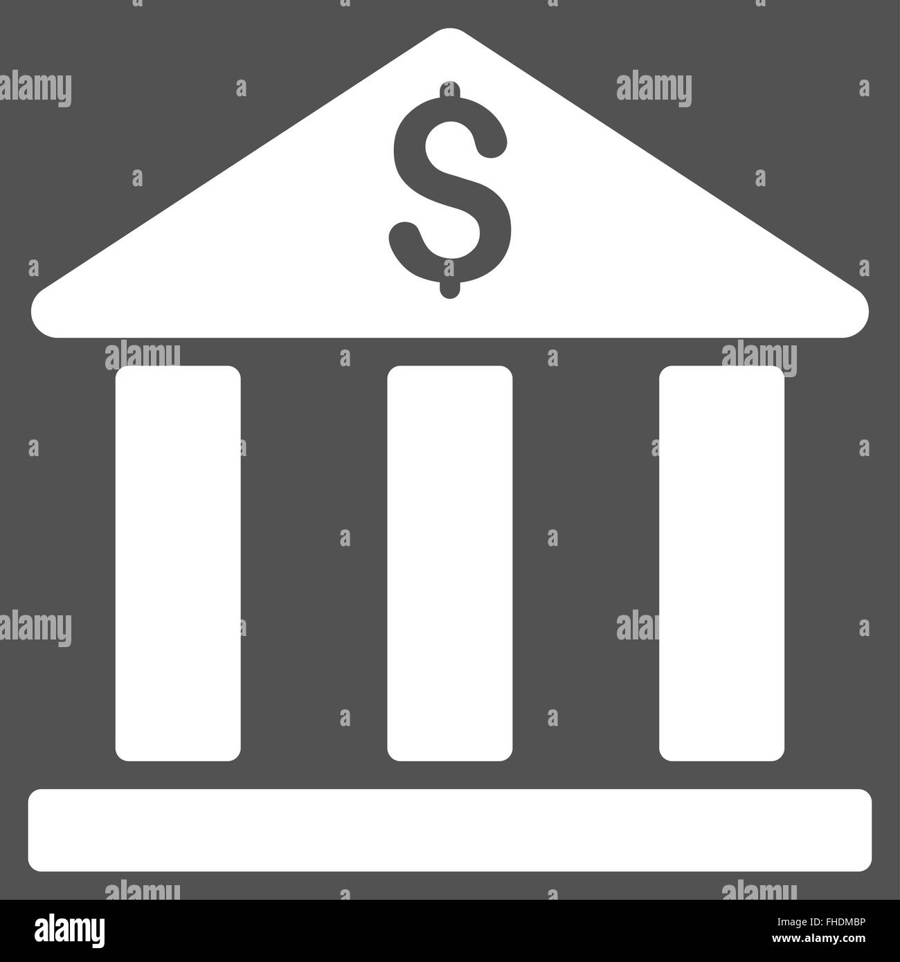 Bank Building Icon Stock Photo - Alamy