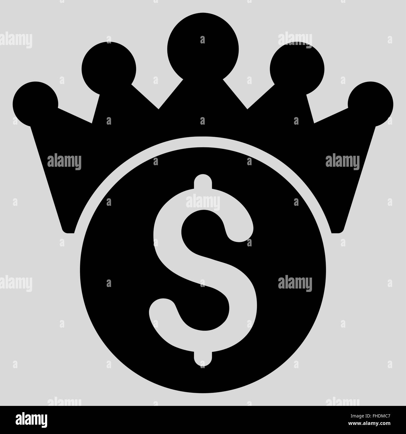 Financial Power Icon Stock Photo - Alamy