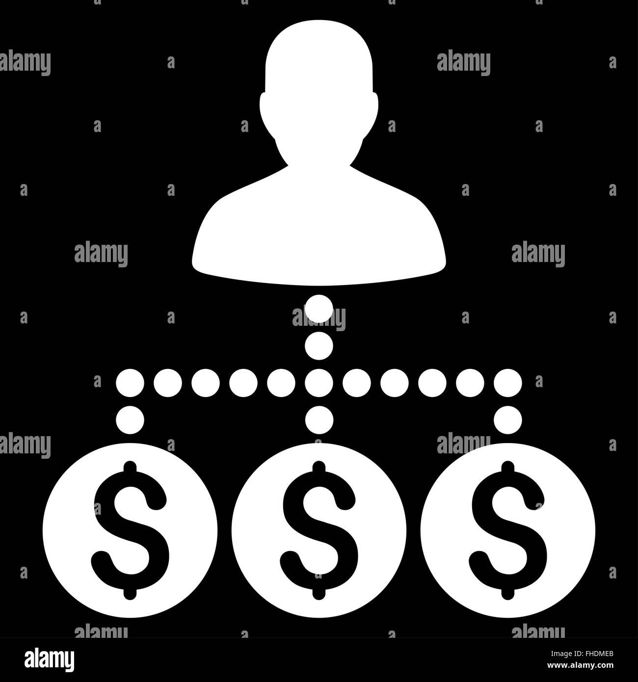 Money Collector Icon Stock Photo - Alamy