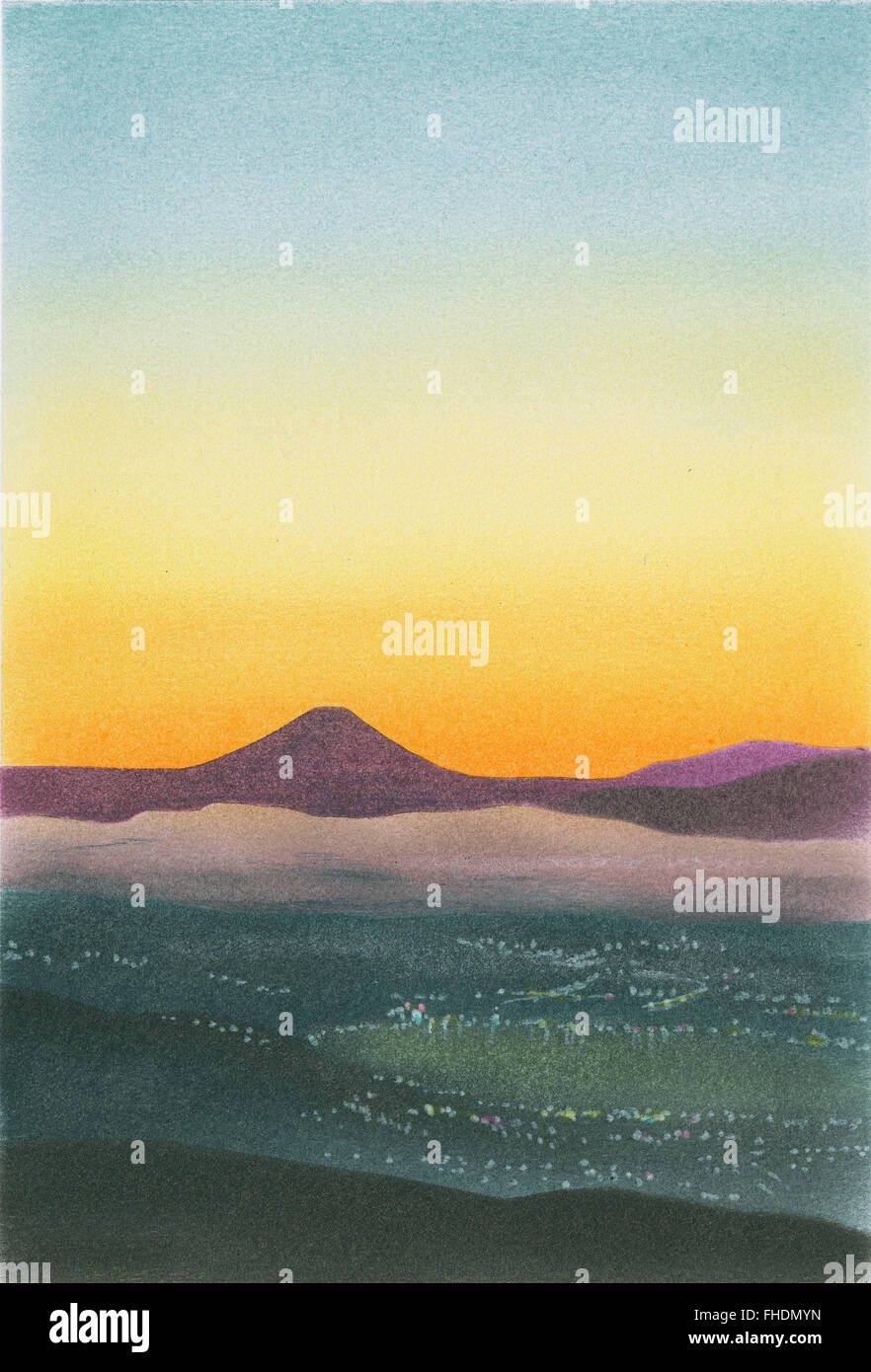 Fujiyama drawing hi-res stock photography and images - Alamy
