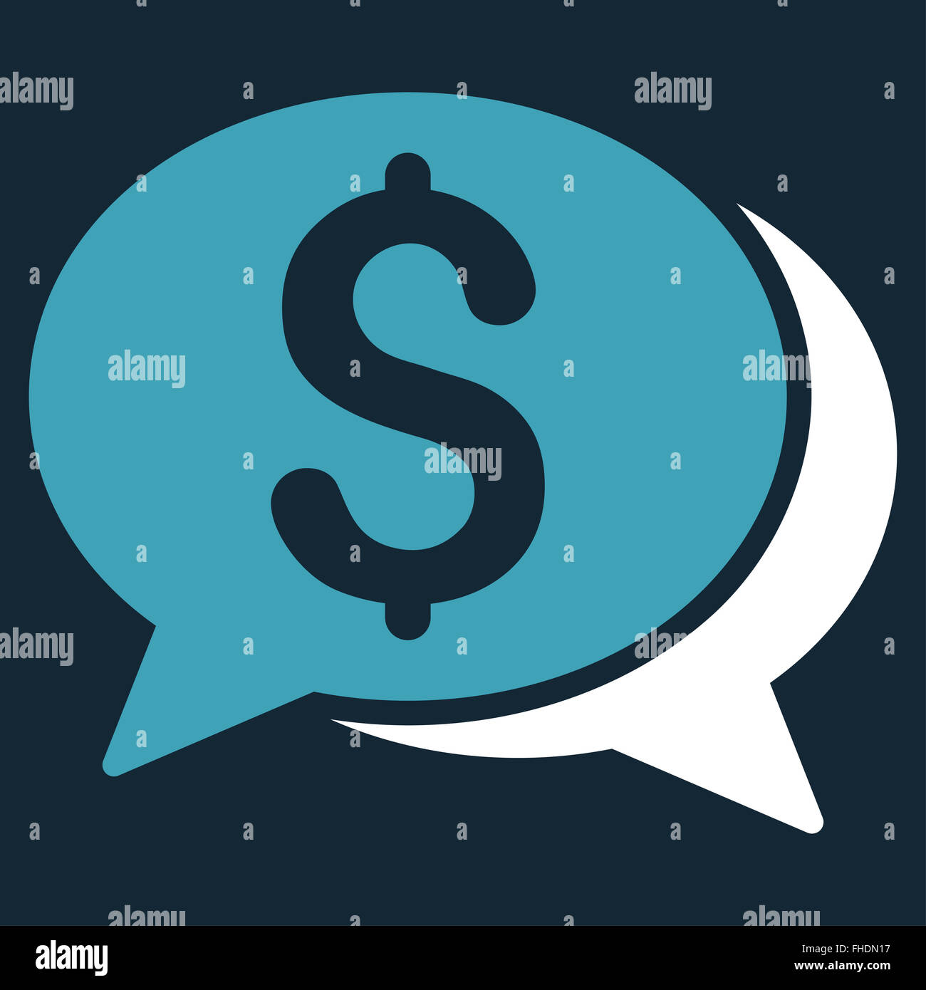 Financial Chat Icon Stock Photo - Alamy