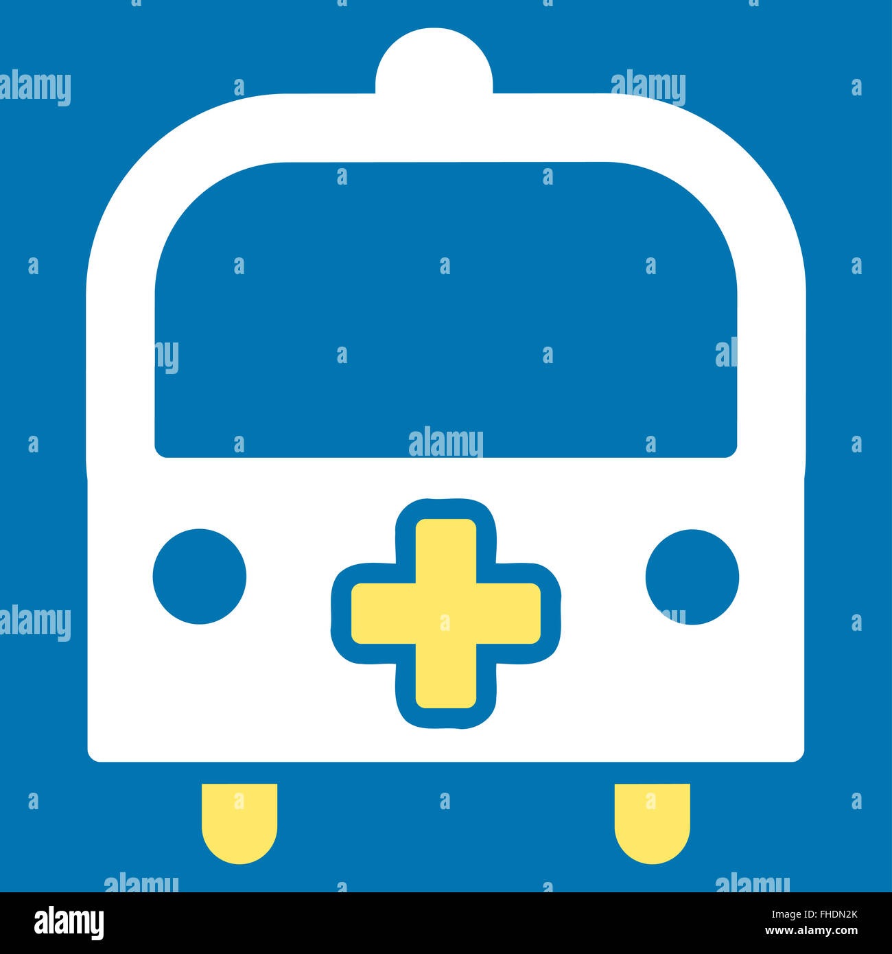 Medical Bus Icon Stock Photo - Alamy