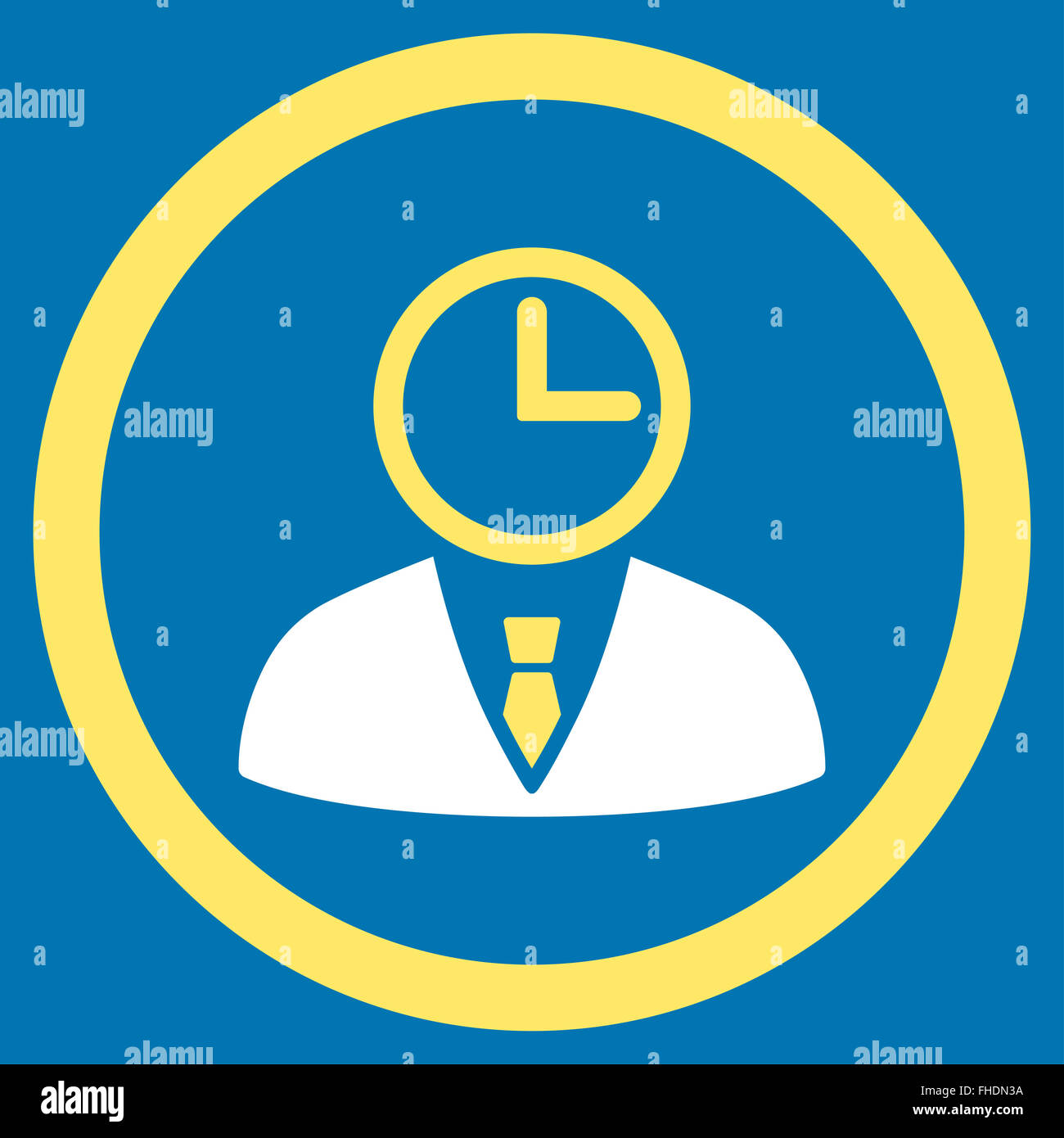 Time Manager Icon Stock Photo - Alamy