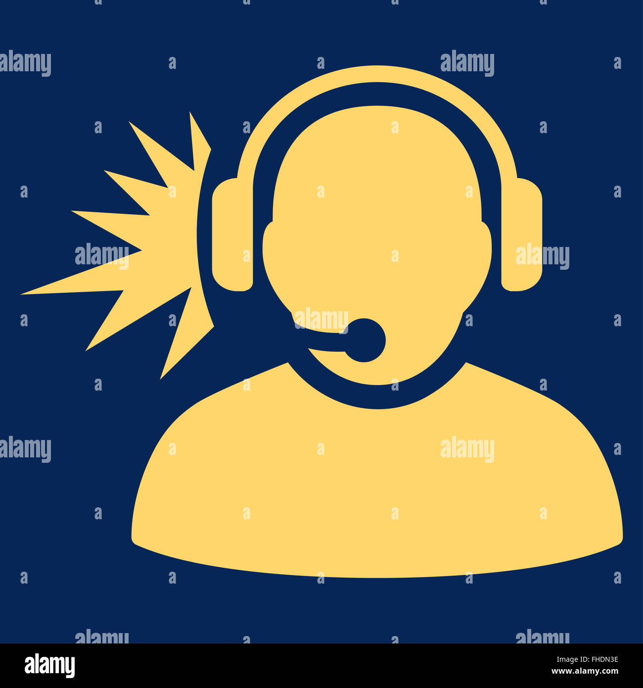 Operator Signal Icon Stock Photo - Alamy