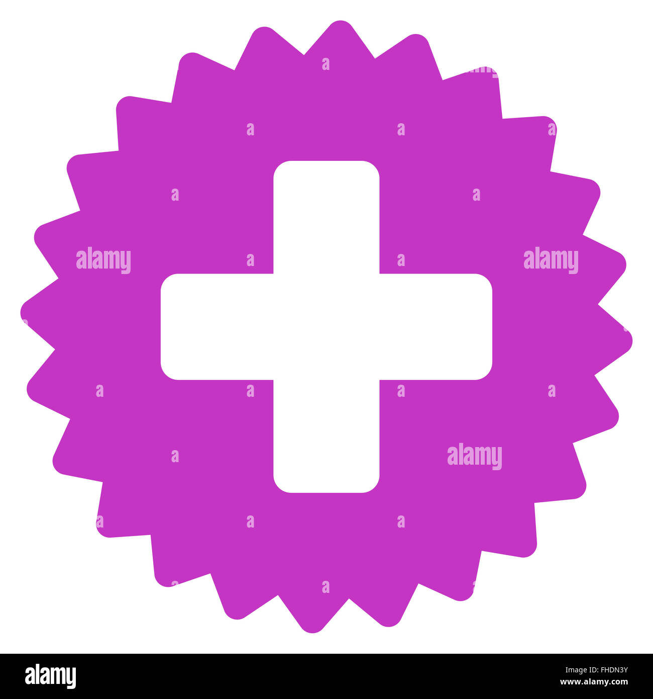 Health Care Stamp Icon Stock Photo - Alamy
