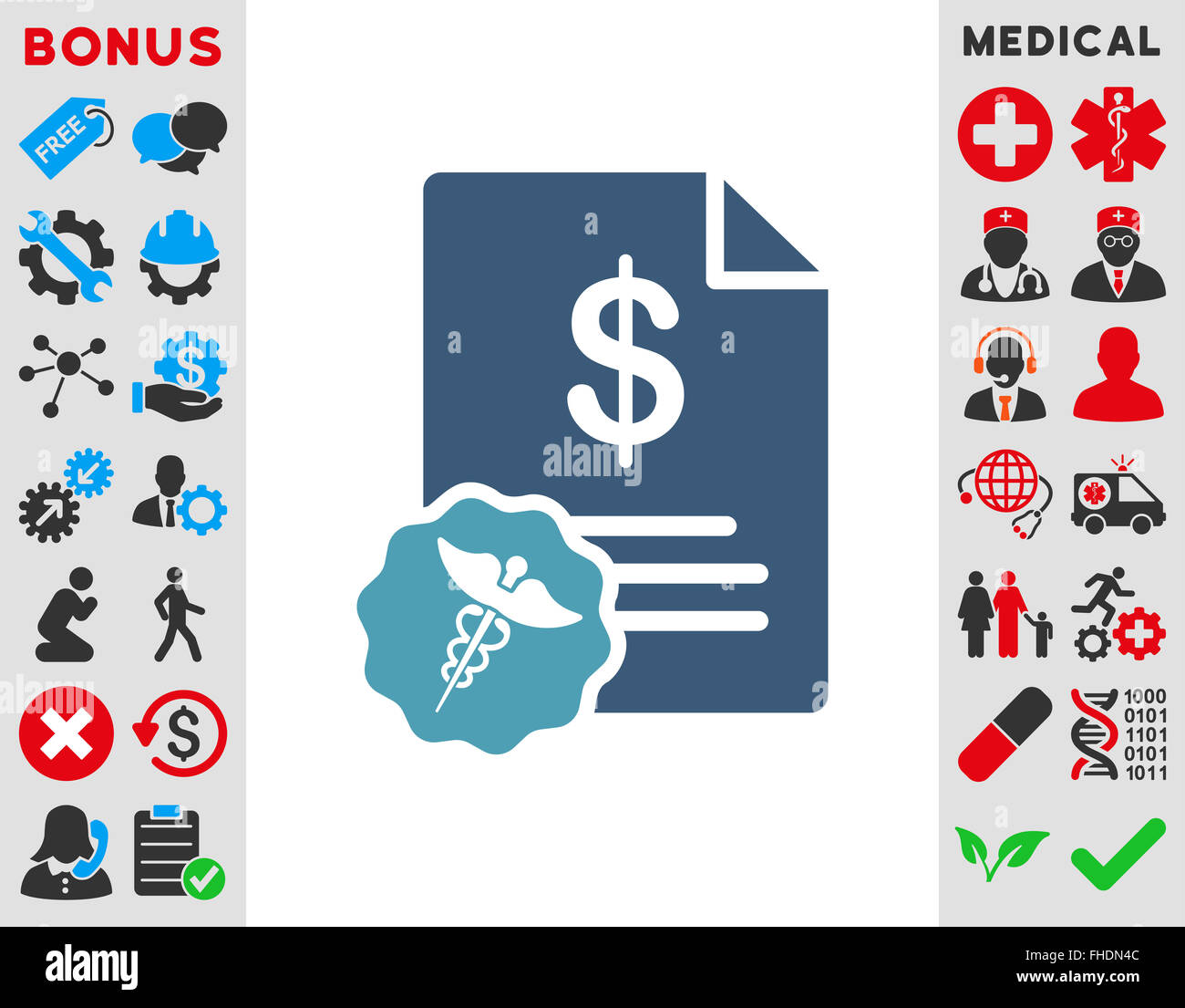 Medical Prices Icon Stock Photo - Alamy
