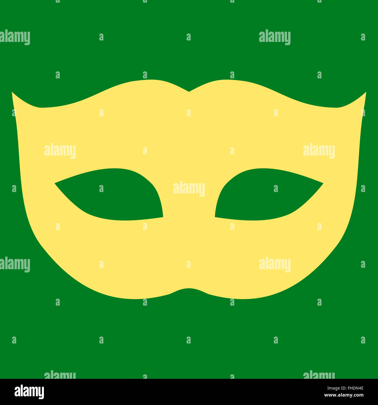 Privacy Mask flat yellow color icon Stock Photo - Alamy