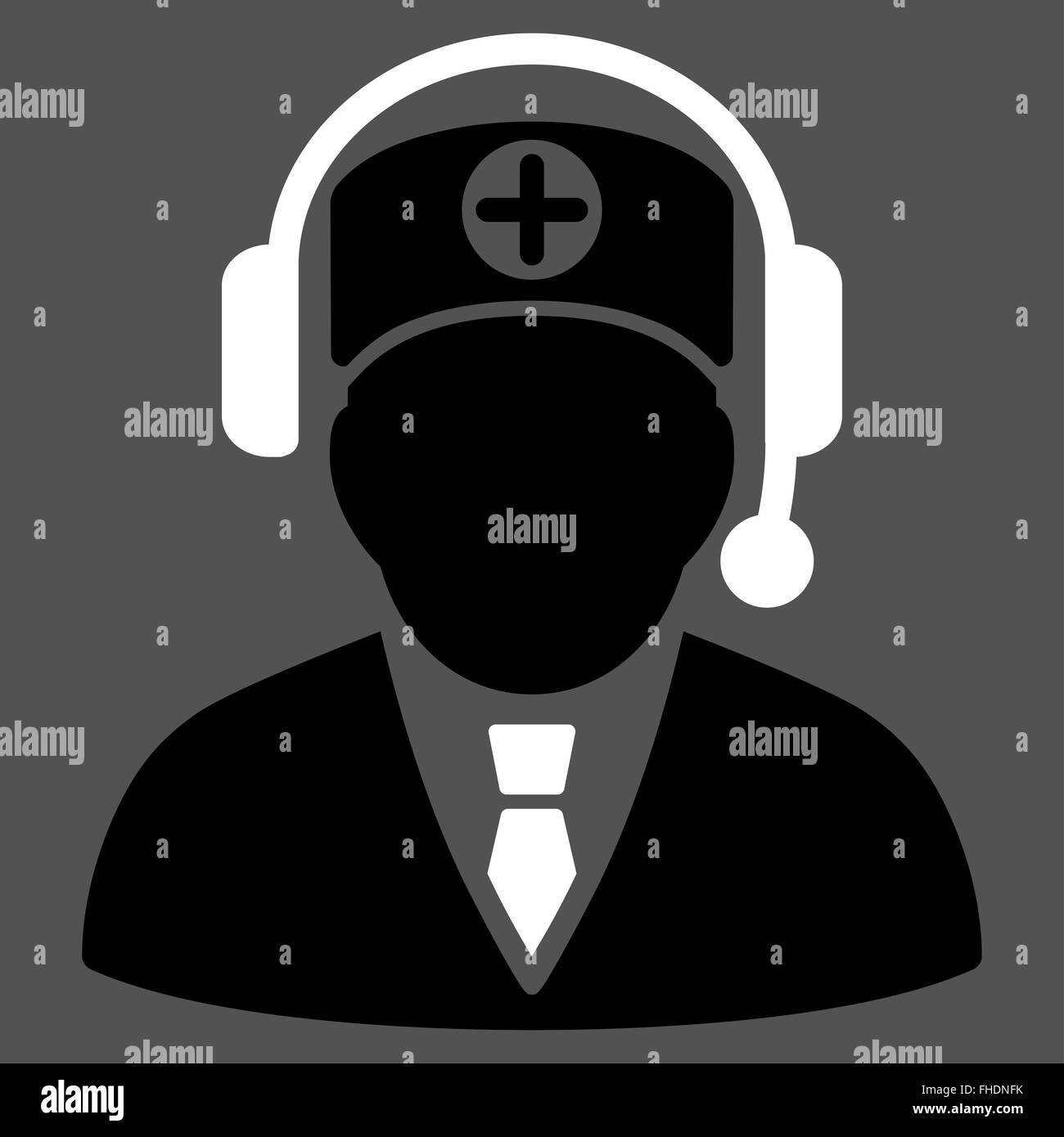 Medical Operator Icon Stock Photo - Alamy