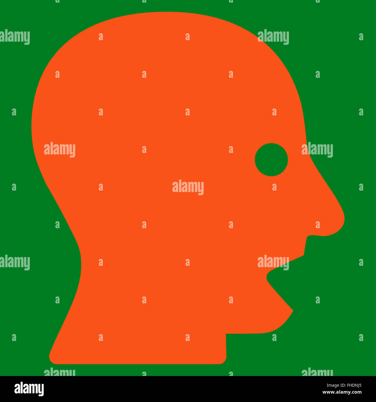 Shouting Head Icon Stock Photo - Alamy