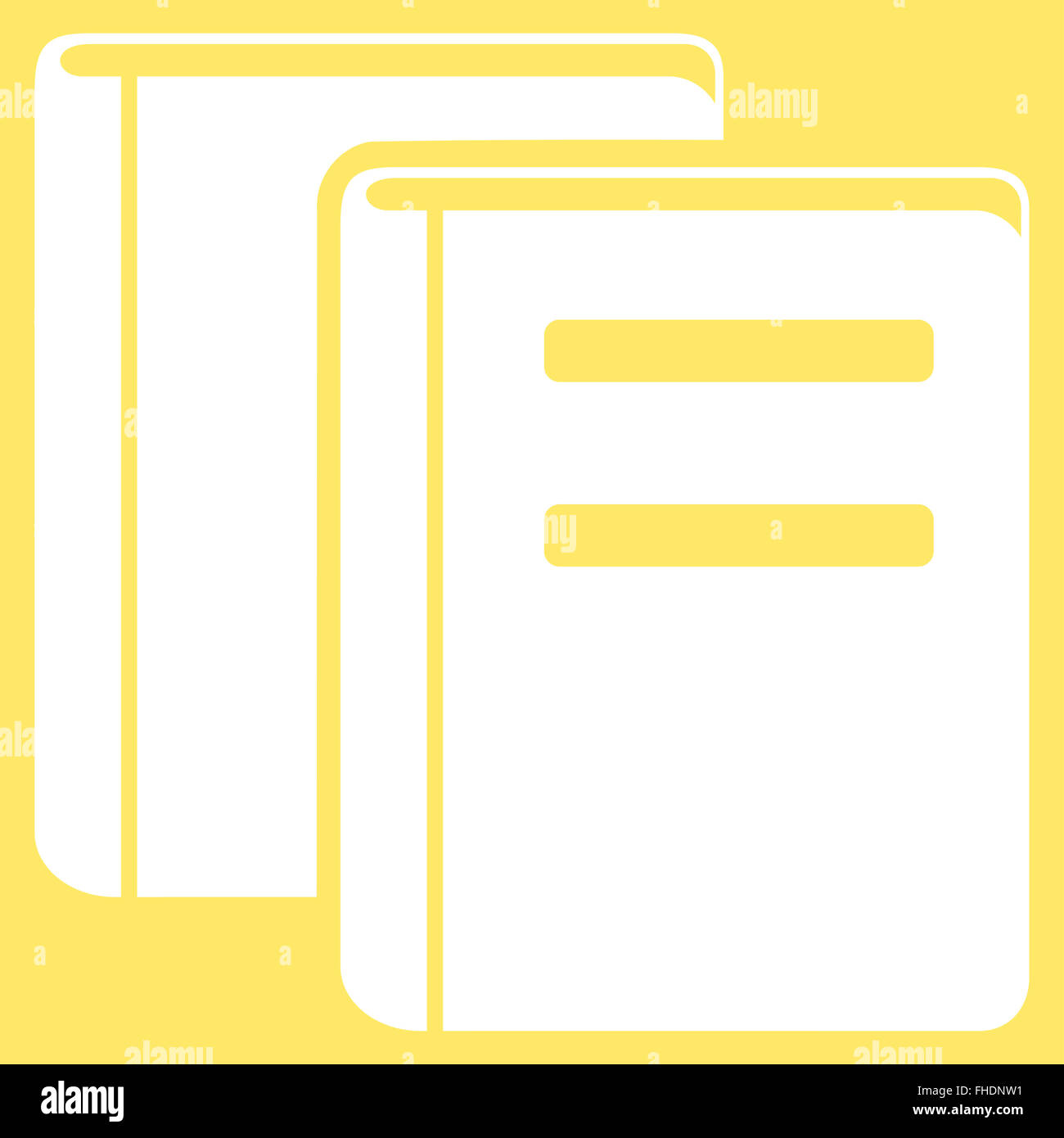 Books Flat Icon Stock Photo - Alamy