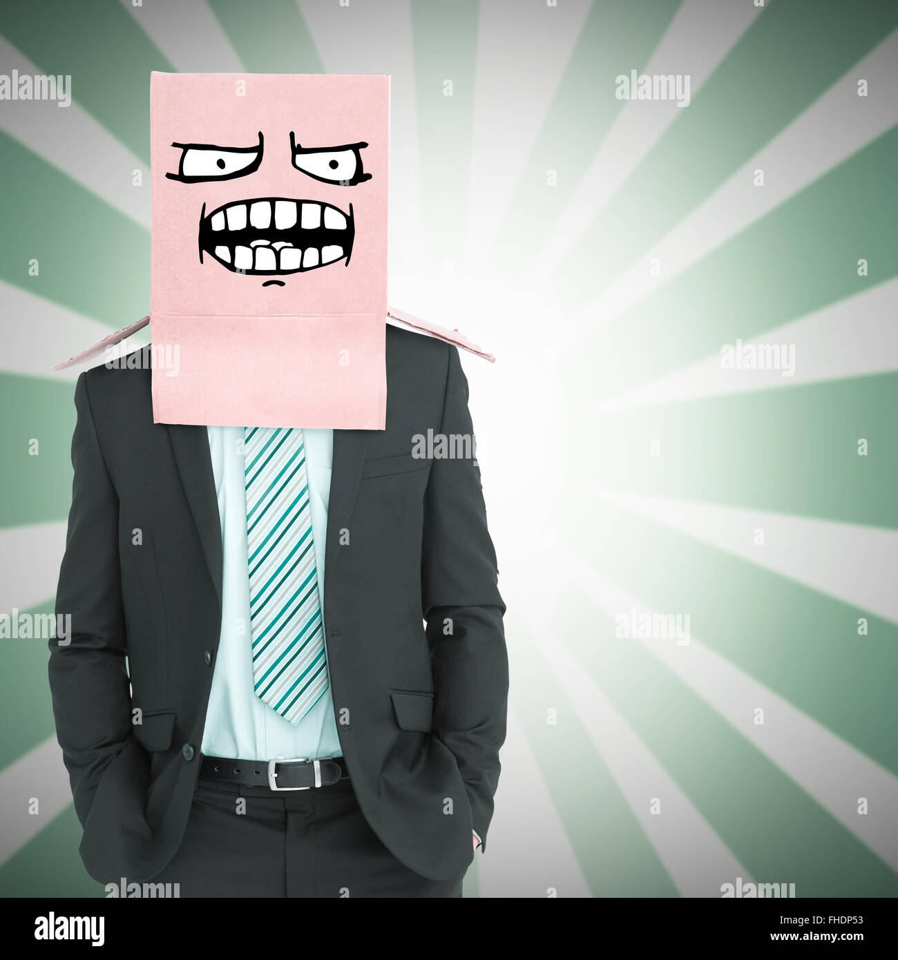 Composite image of anonymous businessman Stock Photo - Alamy