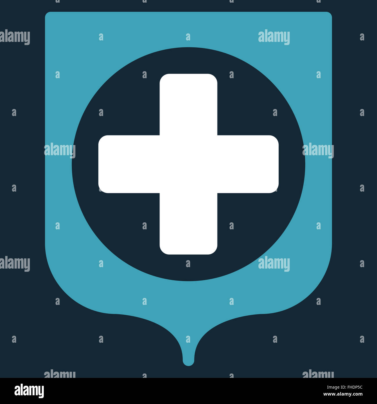 Medical Shield Icon Stock Photo - Alamy