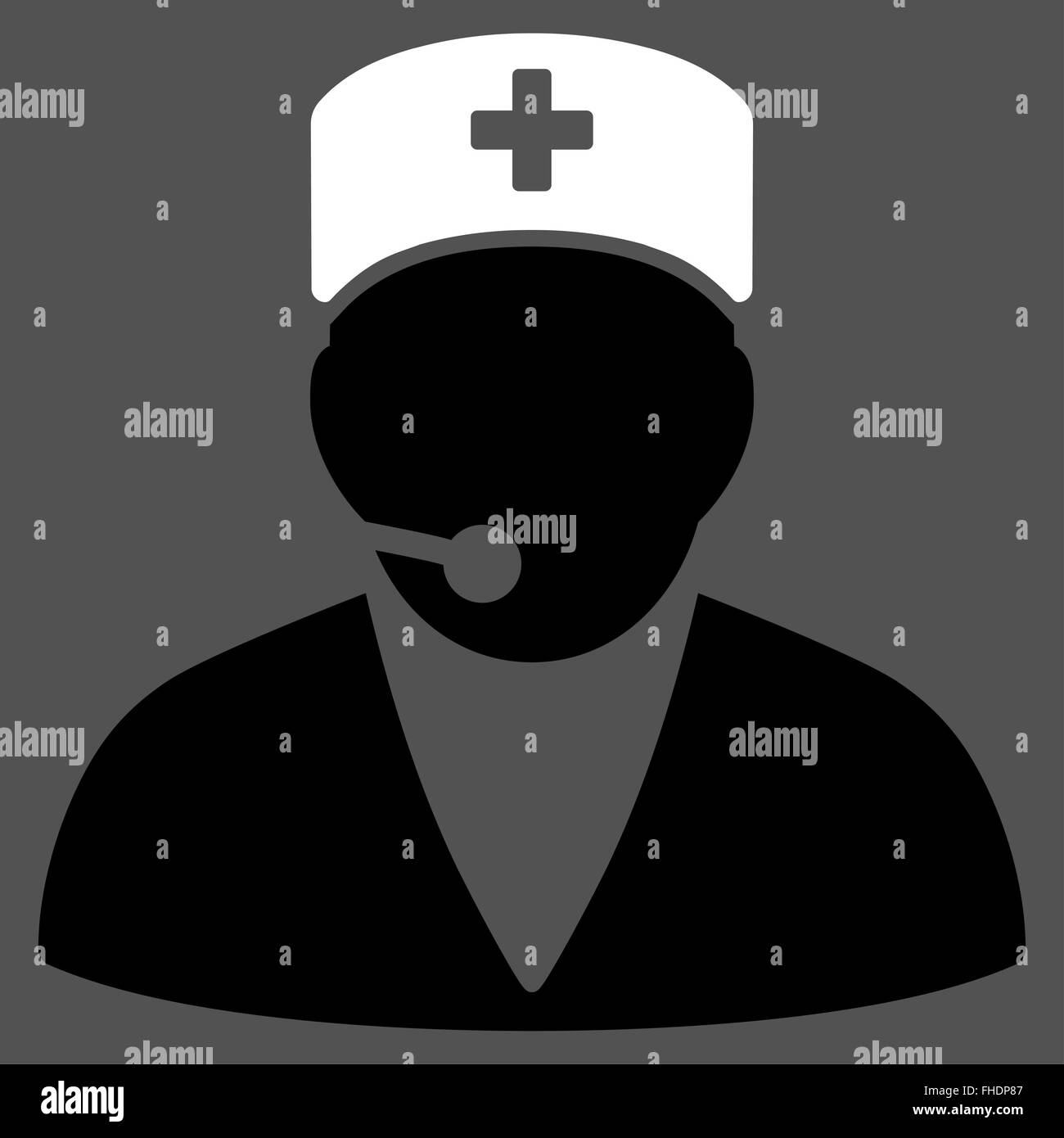 Medical Operator Icon Stock Photo - Alamy
