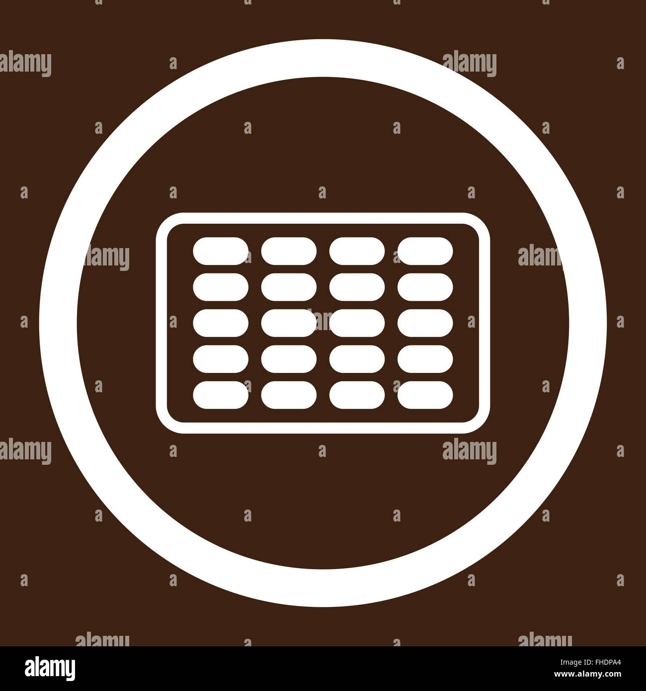 Blister Rounded Vector Icon Stock Photo - Alamy