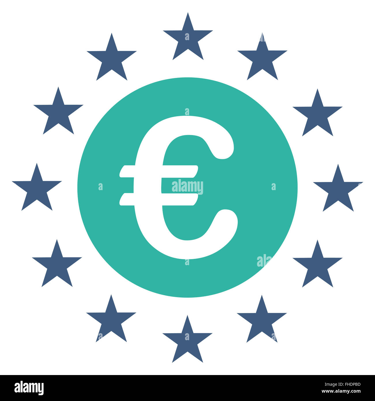 Euro Union Stars Icon Stock Photo - Alamy