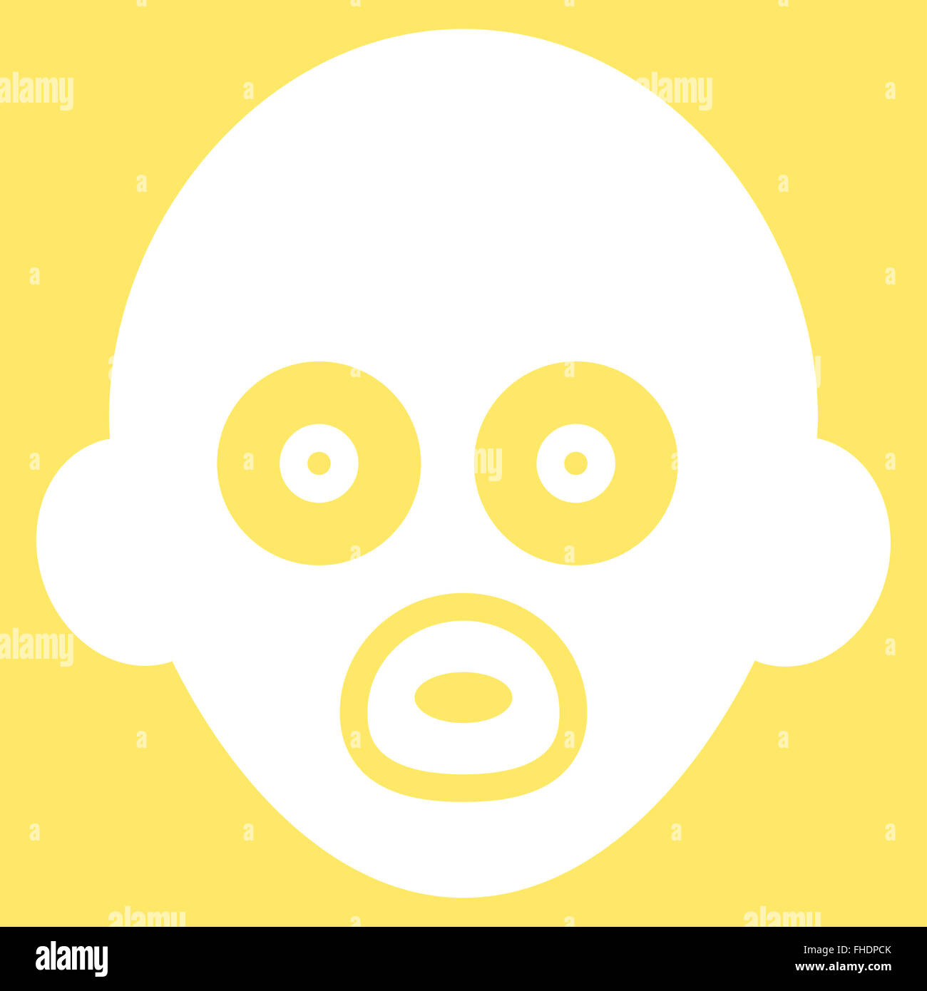 Baby Head Icon Stock Photo - Alamy