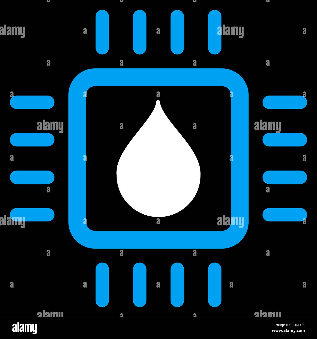 Drop Analysis Chip Icon Stock Photo - Alamy