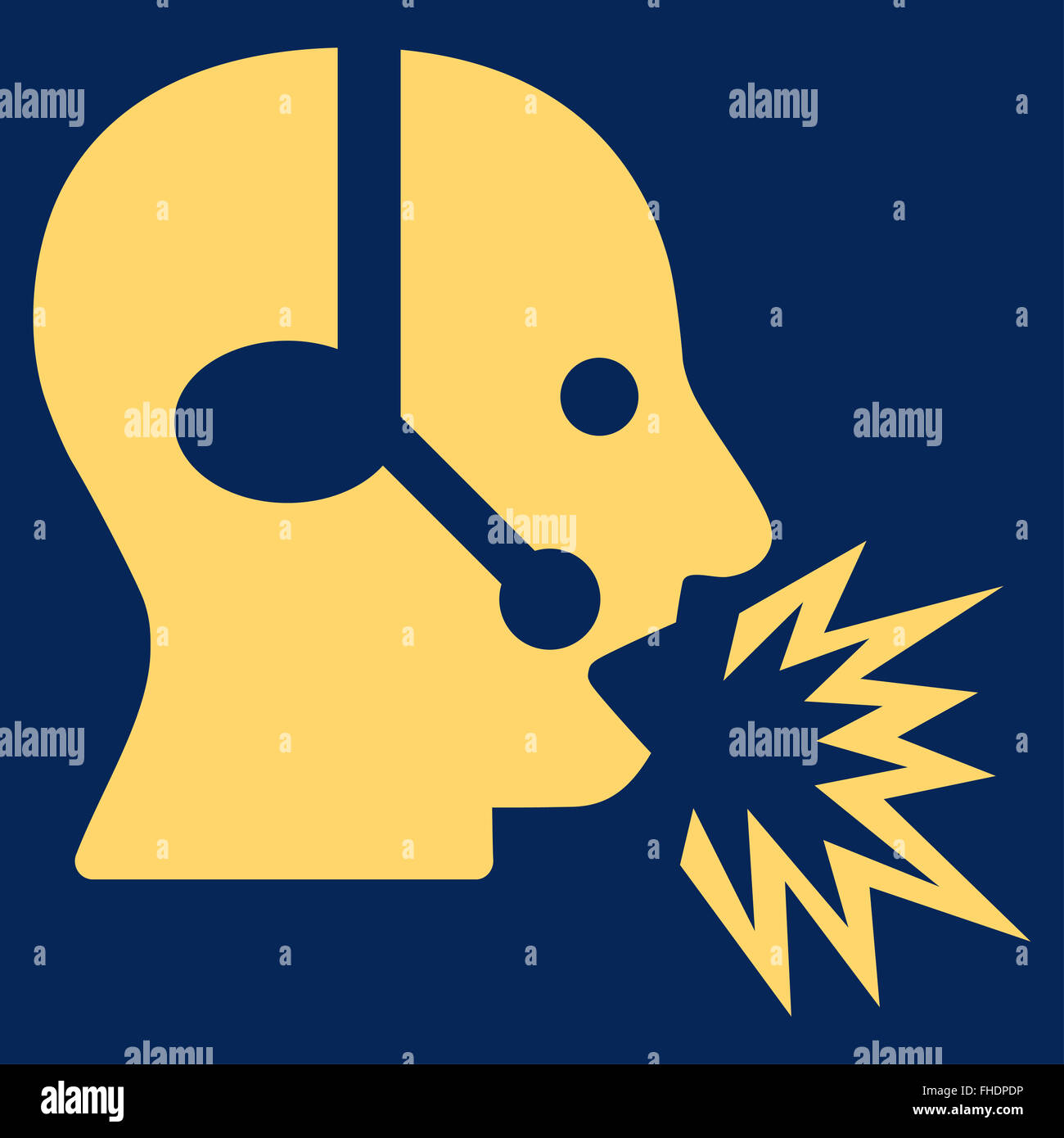 Operator Message Icon Stock Photo - Alamy