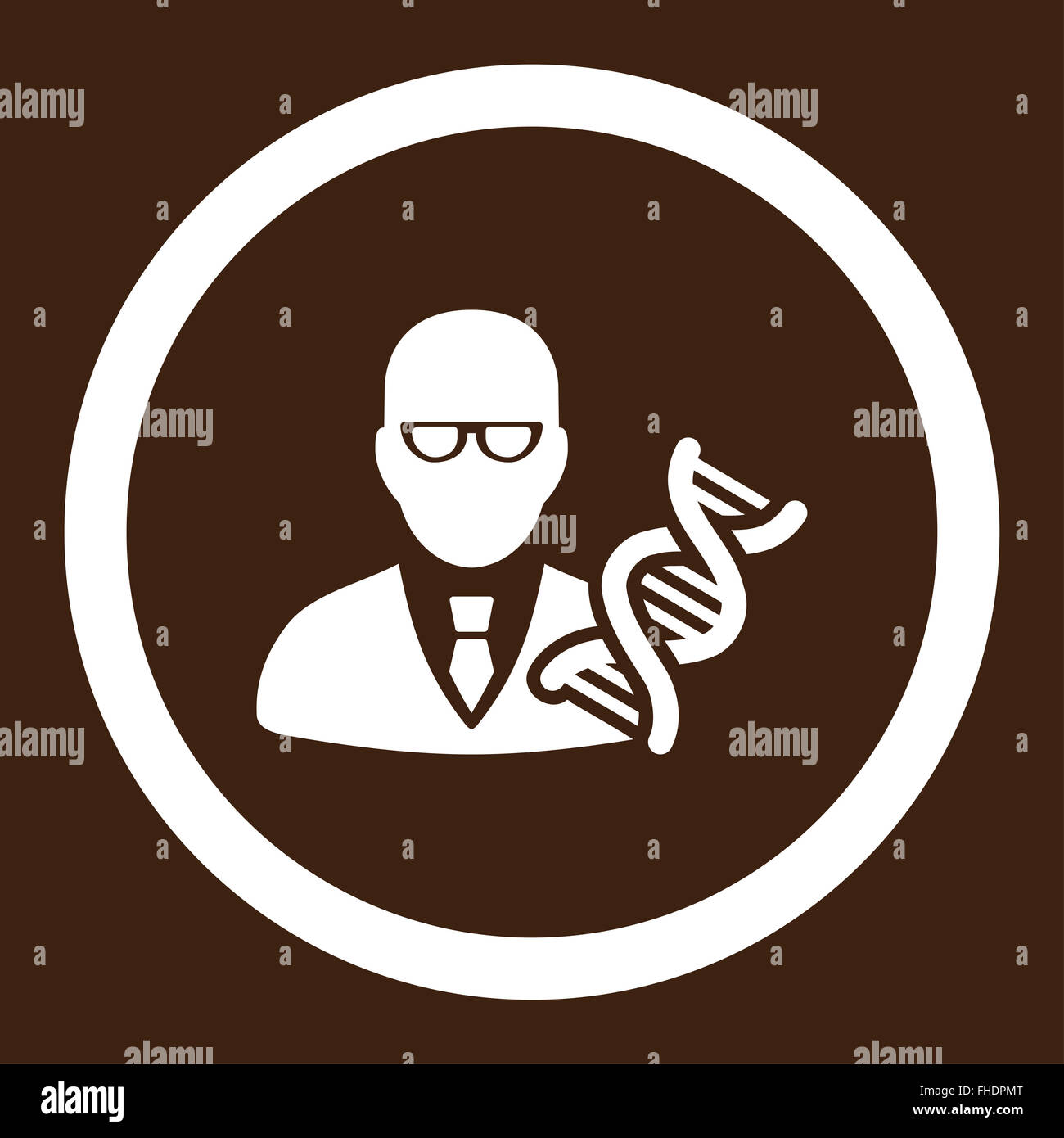Genetic Engineer Rounded Vector Icon Stock Photo - Alamy