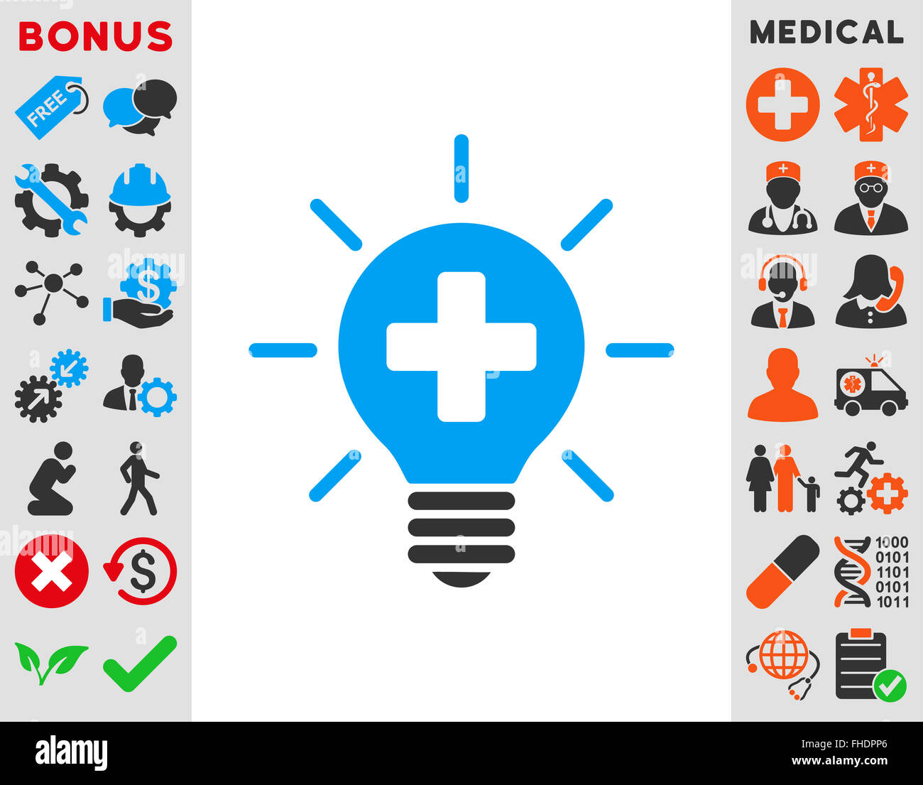 Medical Lamp Icon Stock Photo - Alamy