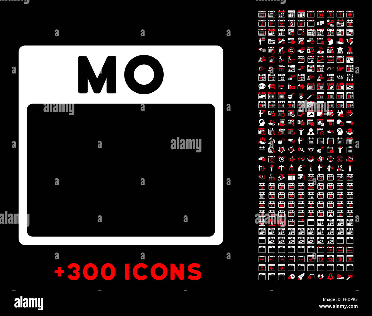 Monday Flat Icon Stock Photo - Alamy