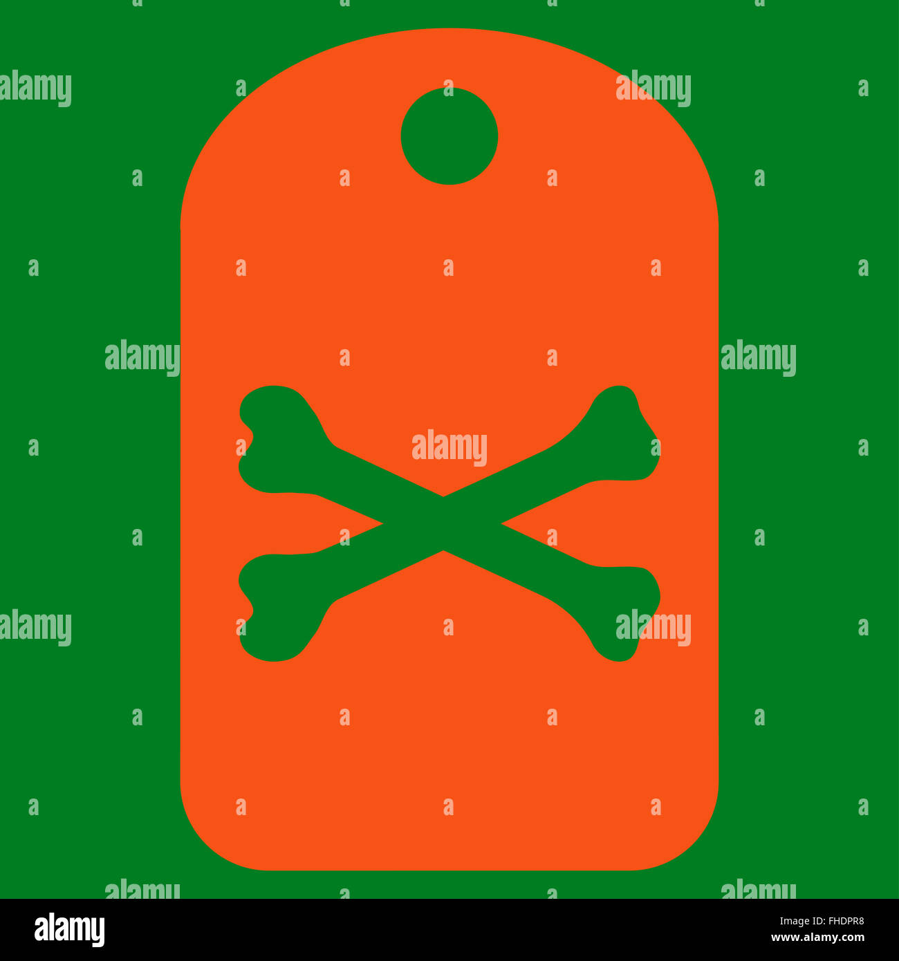 Death Tag Icon Stock Photo - Alamy