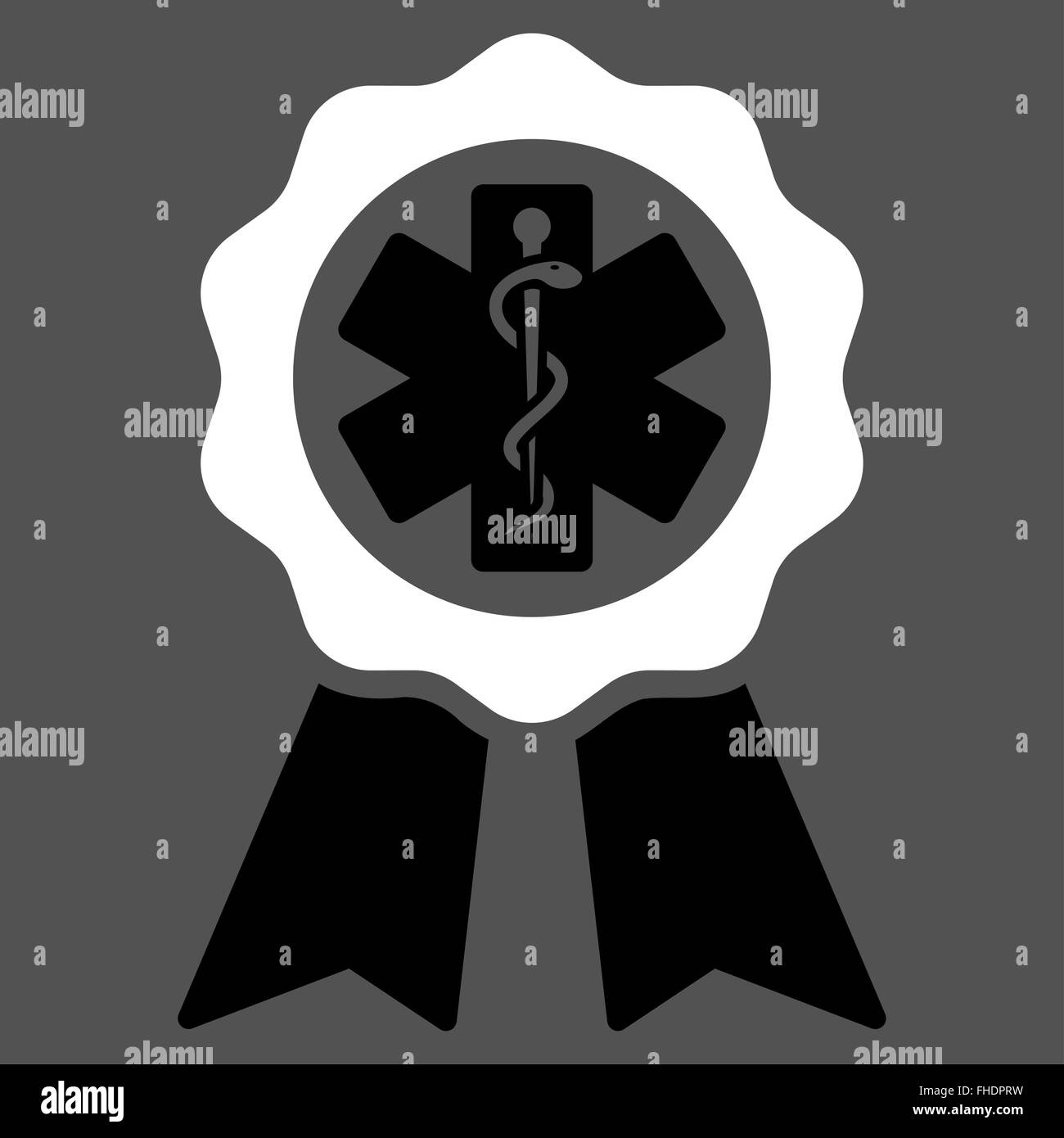 Medical Seal Icon Stock Photo - Alamy