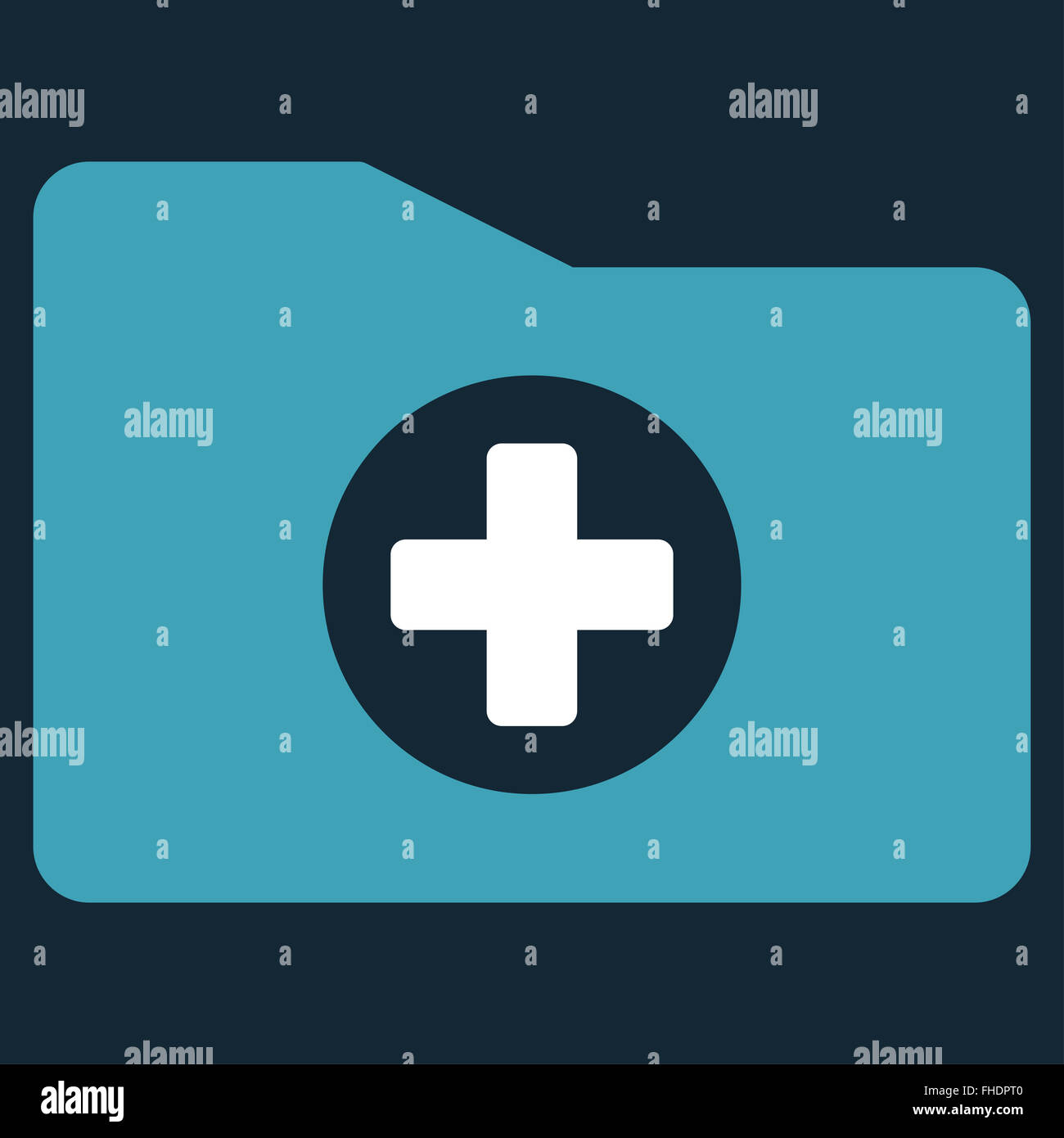 Medical Folder Icon Stock Photo - Alamy