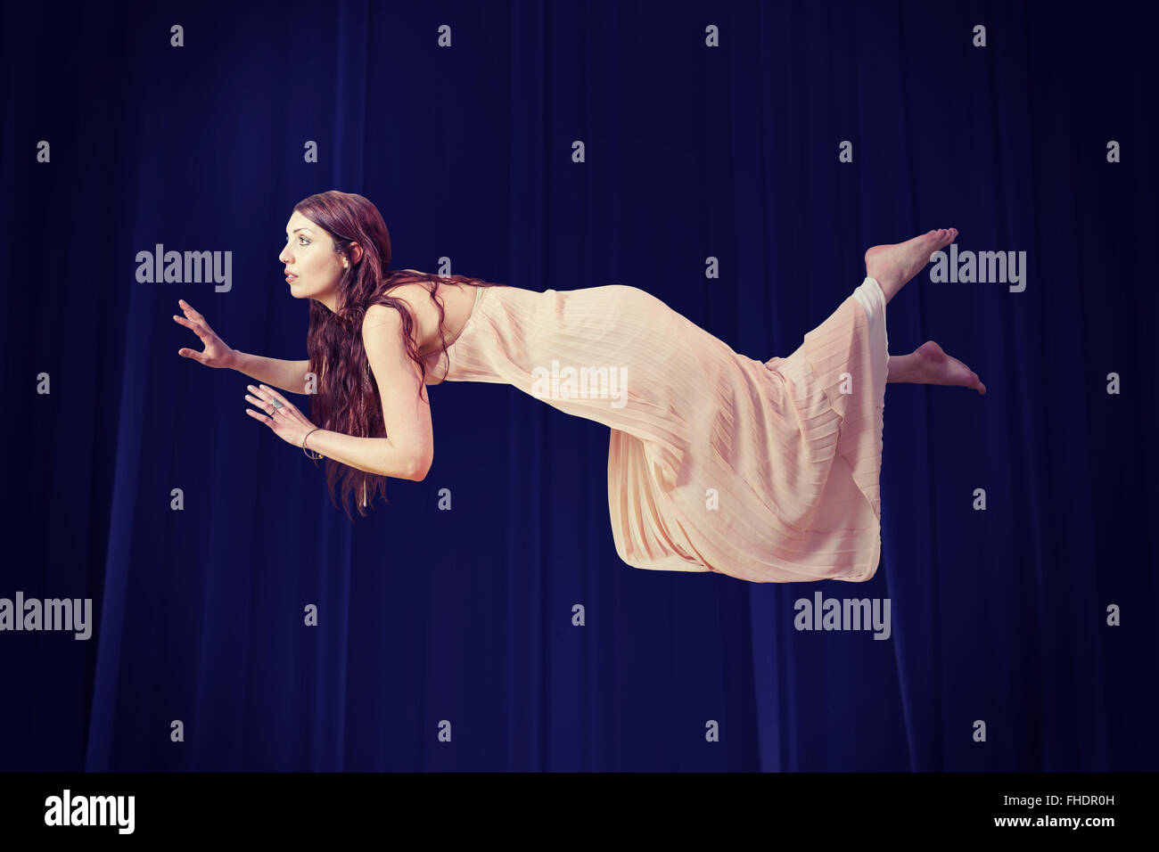 Magic Show Levitation High Resolution Stock Photography and Images - Alamy