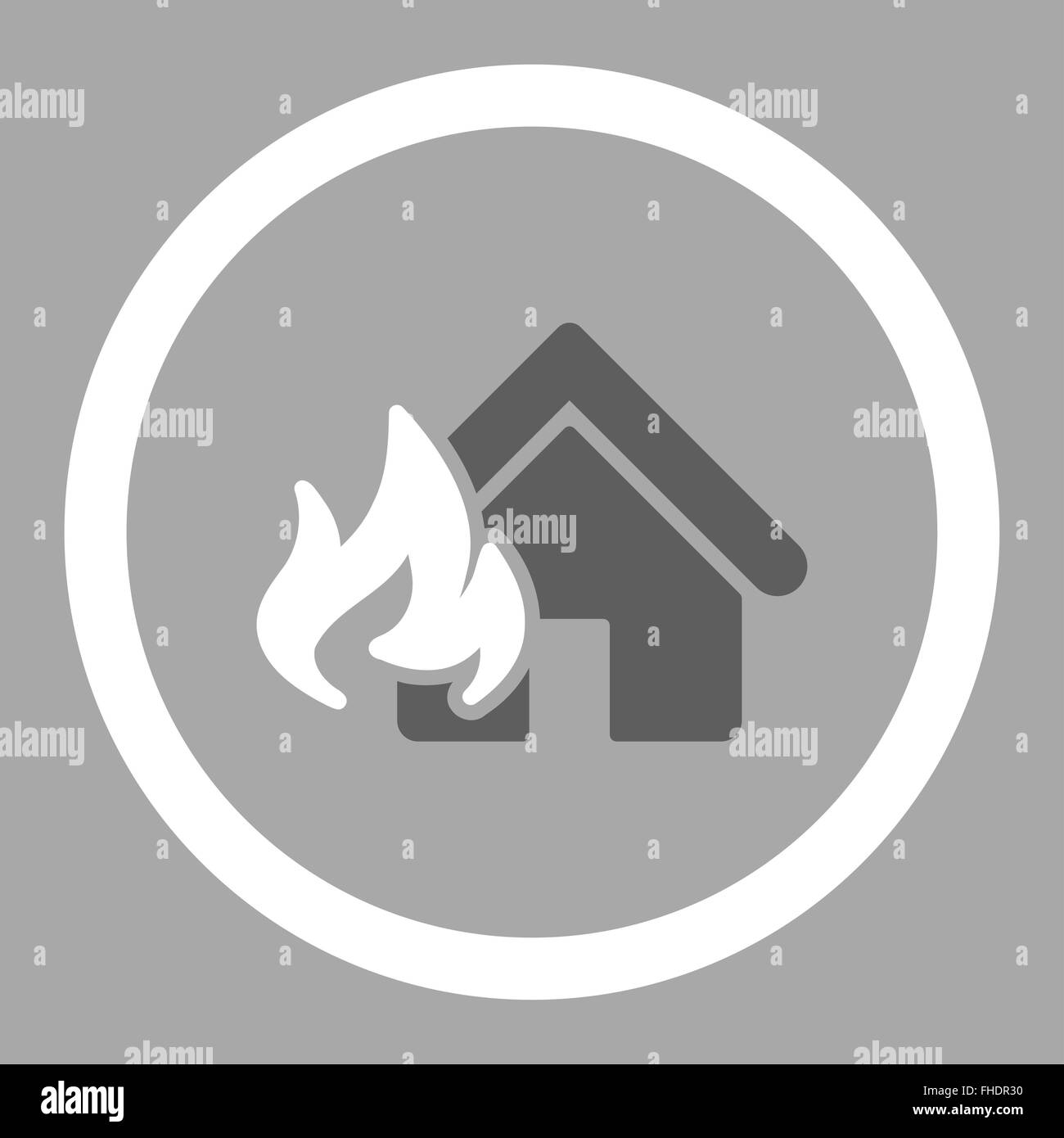 Fire Damage icon Stock Photo - Alamy