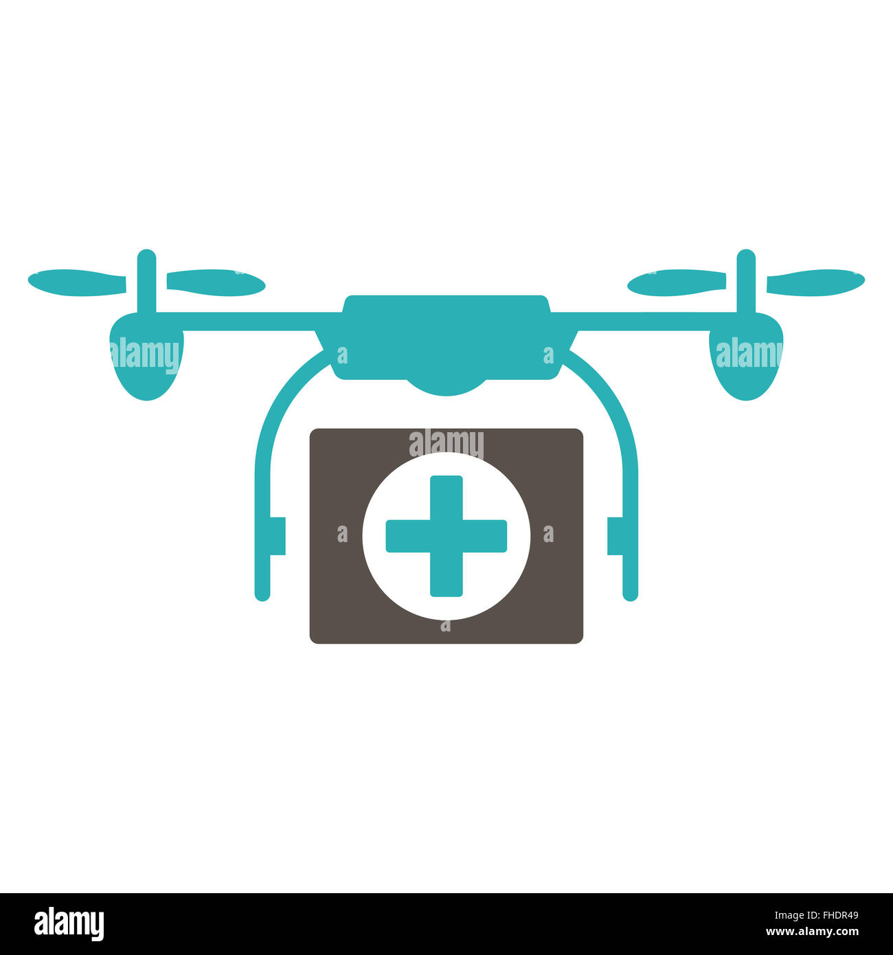 Medical Drone Icon Stock Photo - Alamy