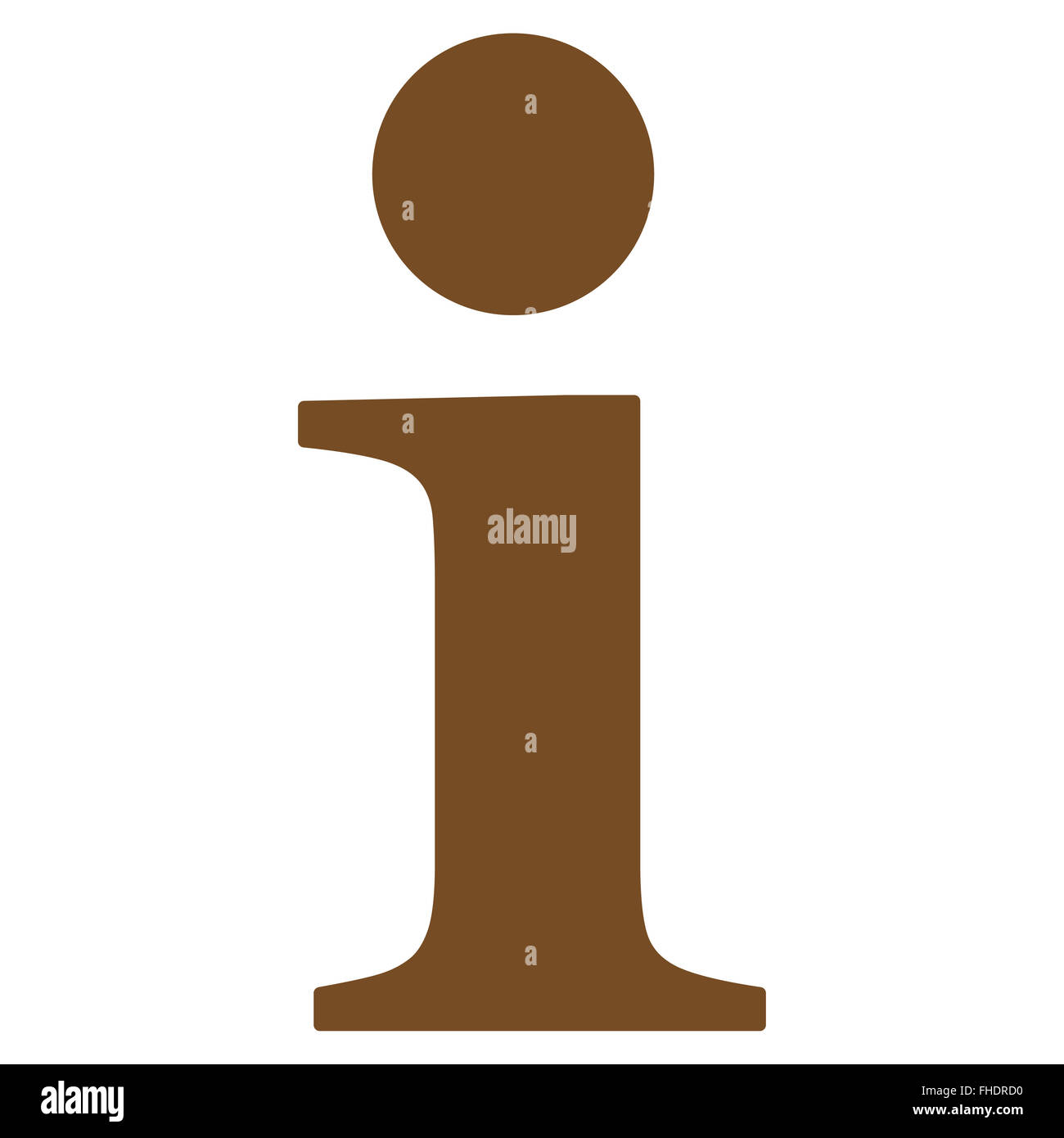 Info flat brown color icon Stock Photo - Alamy