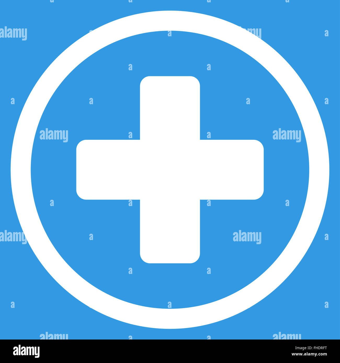 Rounded Plus Icon Stock Photo - Alamy