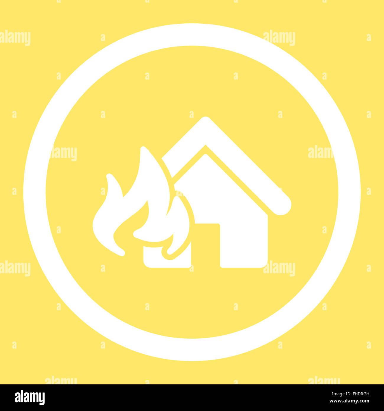 Fire Damage icon Stock Photo - Alamy