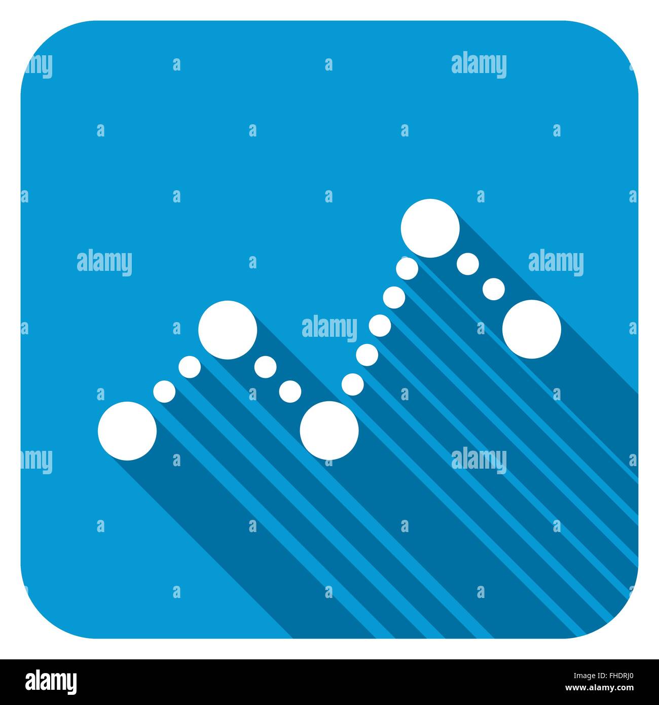 Chart Longshadow Icon Stock Photo - Alamy