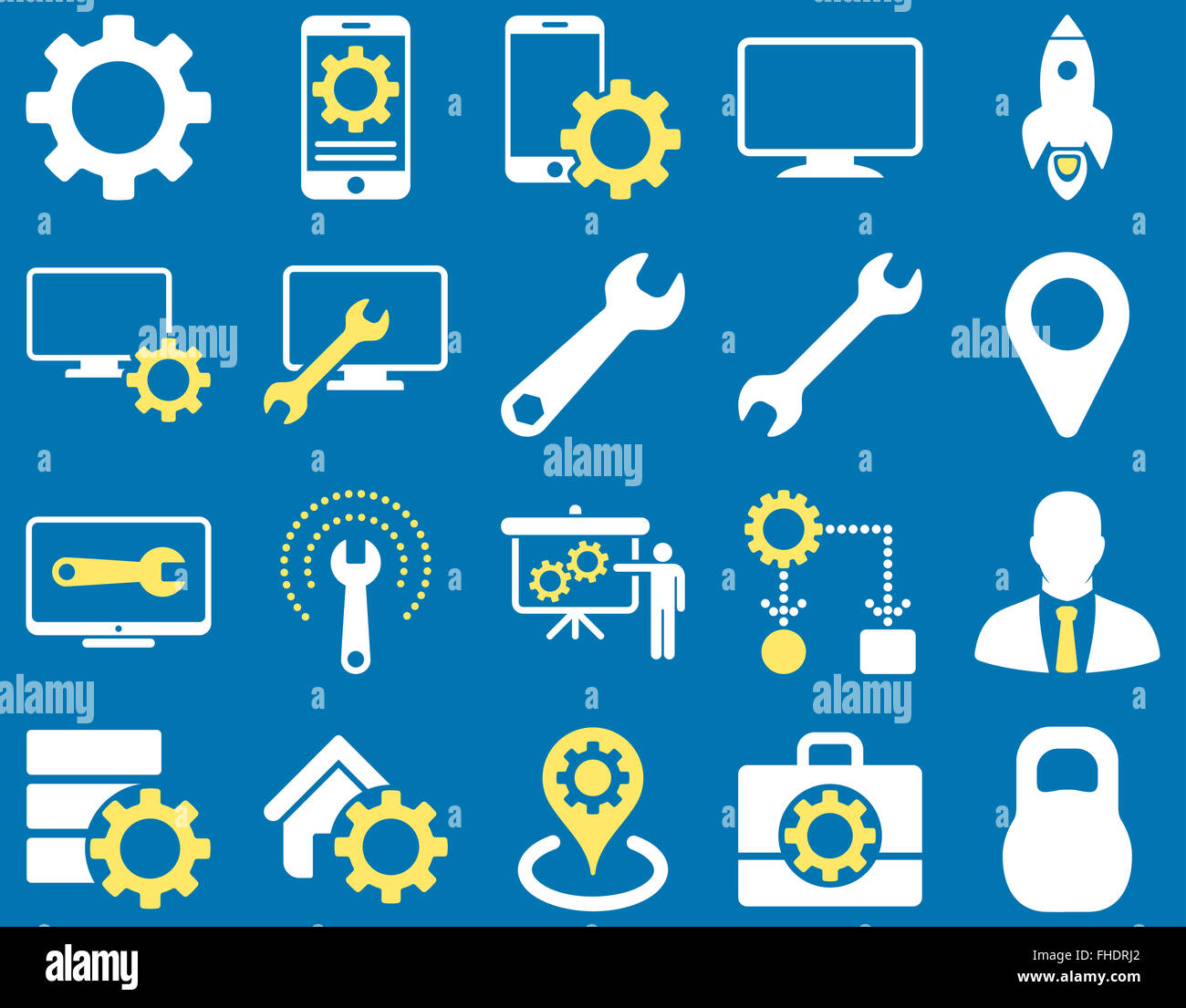 Settings and Tools Icons Stock Photo - Alamy