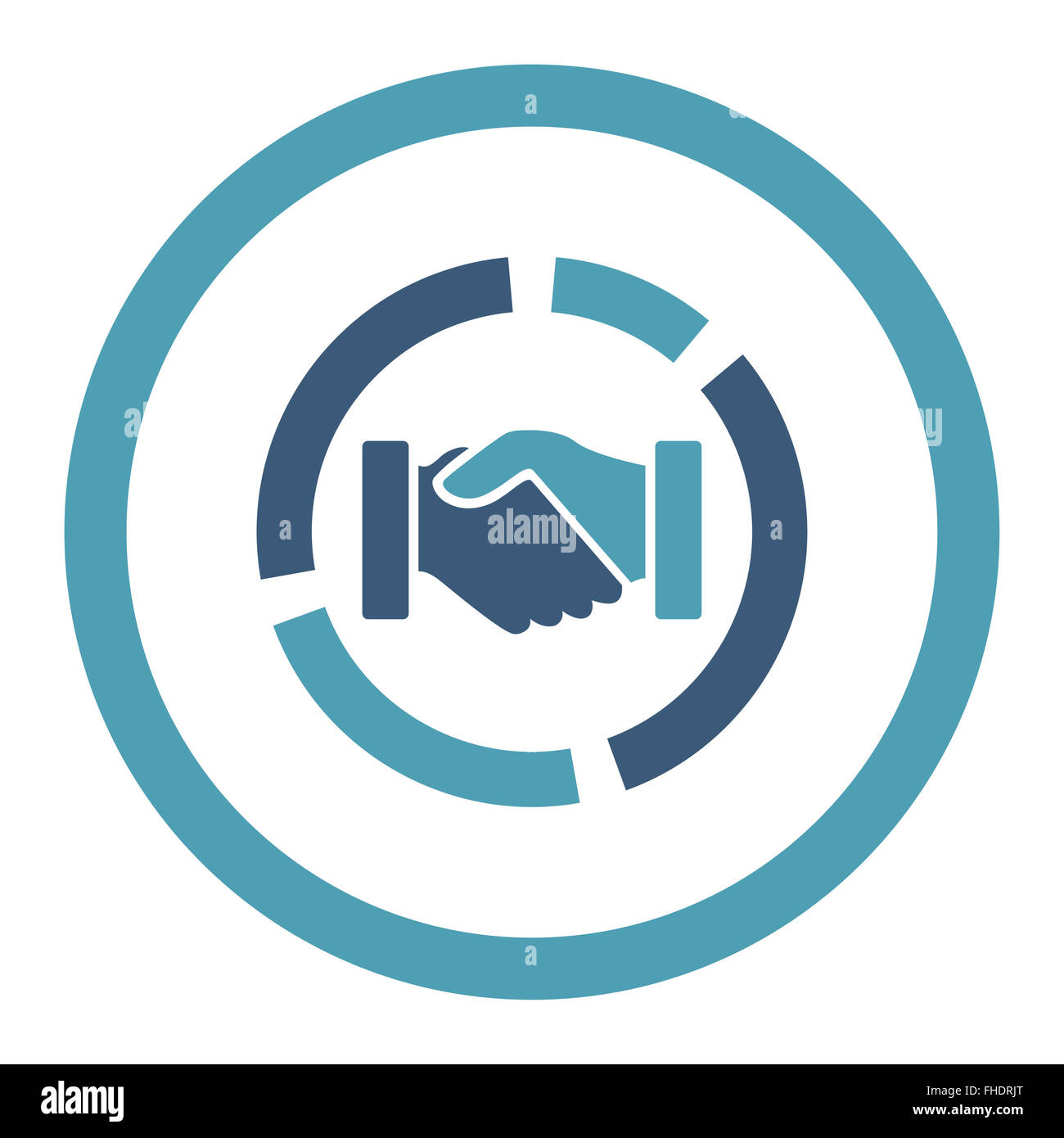 Acquisition diagram flat cyan and blue colors rounded vector icon Stock ...