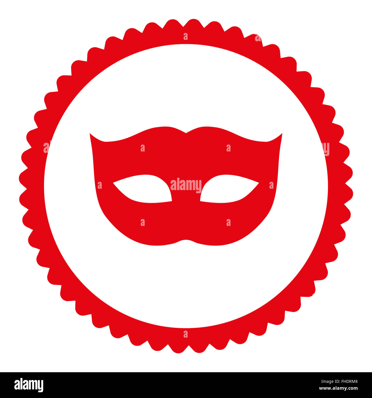 Privacy Mask flat red color round stamp icon Stock Photo - Alamy