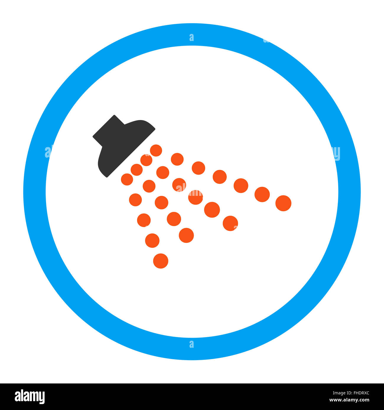 Shower Rounded Vector Icon Stock Photo - Alamy