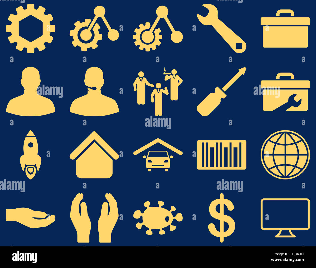 Settings and Tools Icons Stock Photo - Alamy
