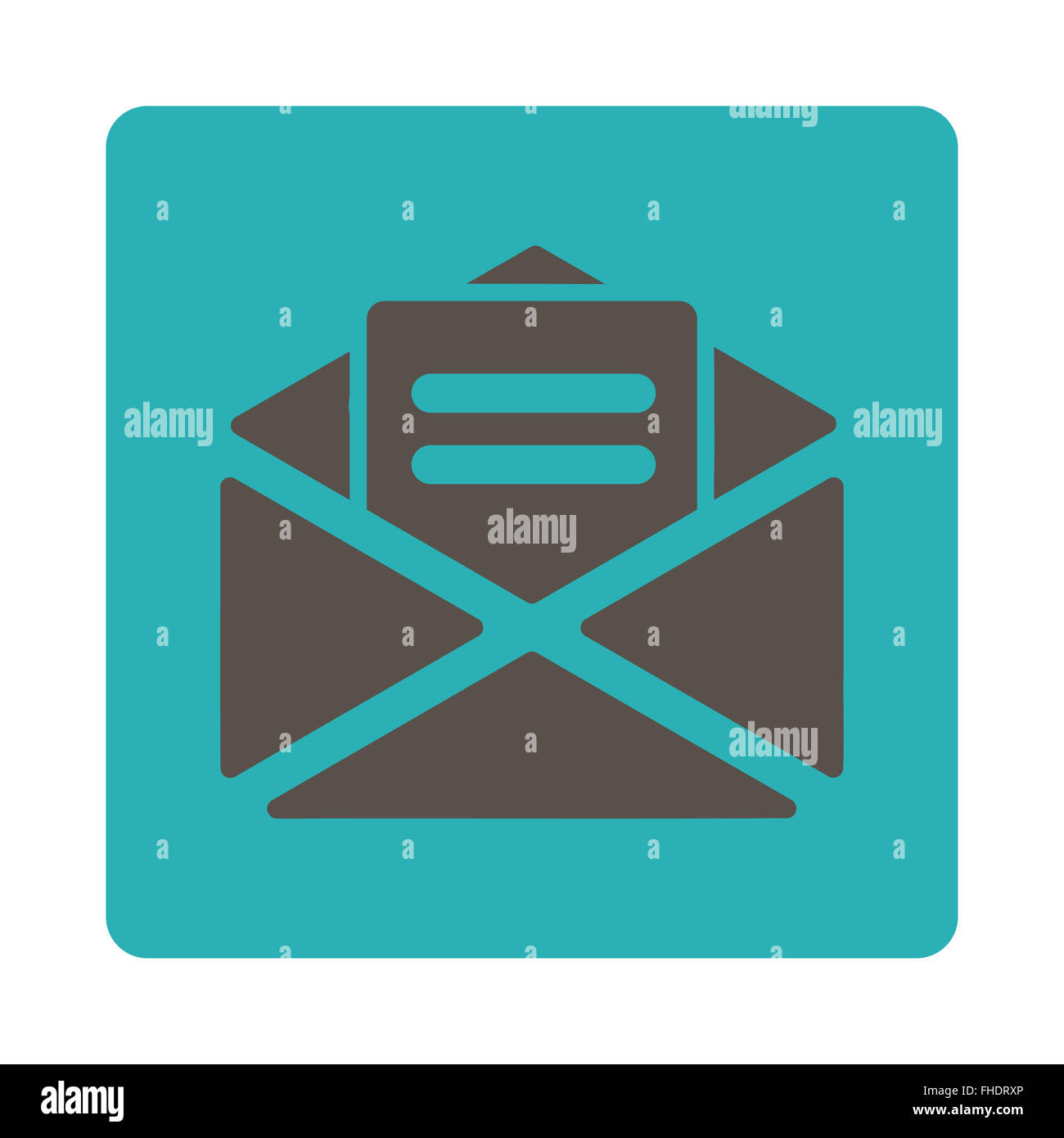 Open mail icon Stock Photo - Alamy