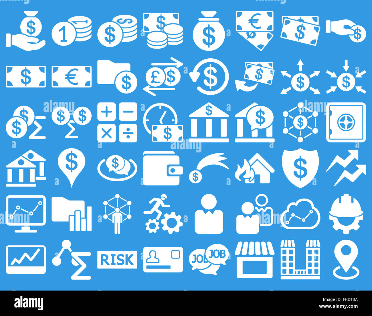 Business Icon Set Stock Photo - Alamy