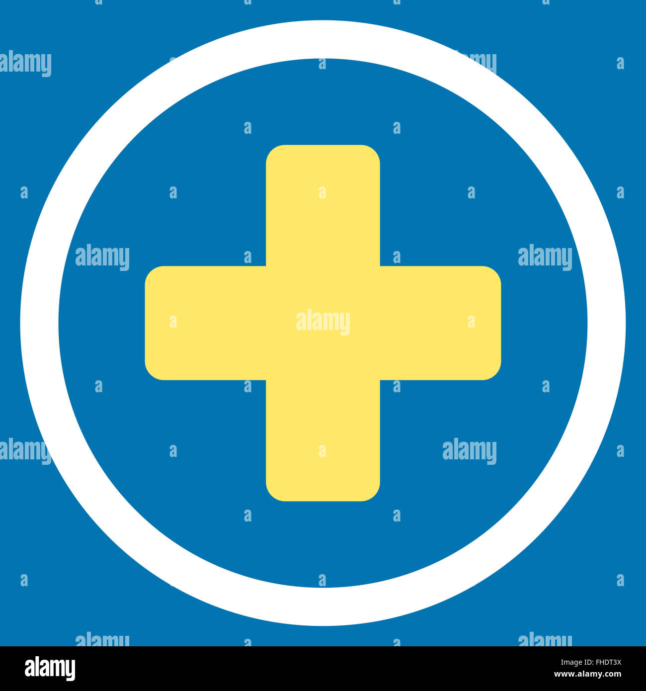 Rounded Plus Icon Stock Photo - Alamy