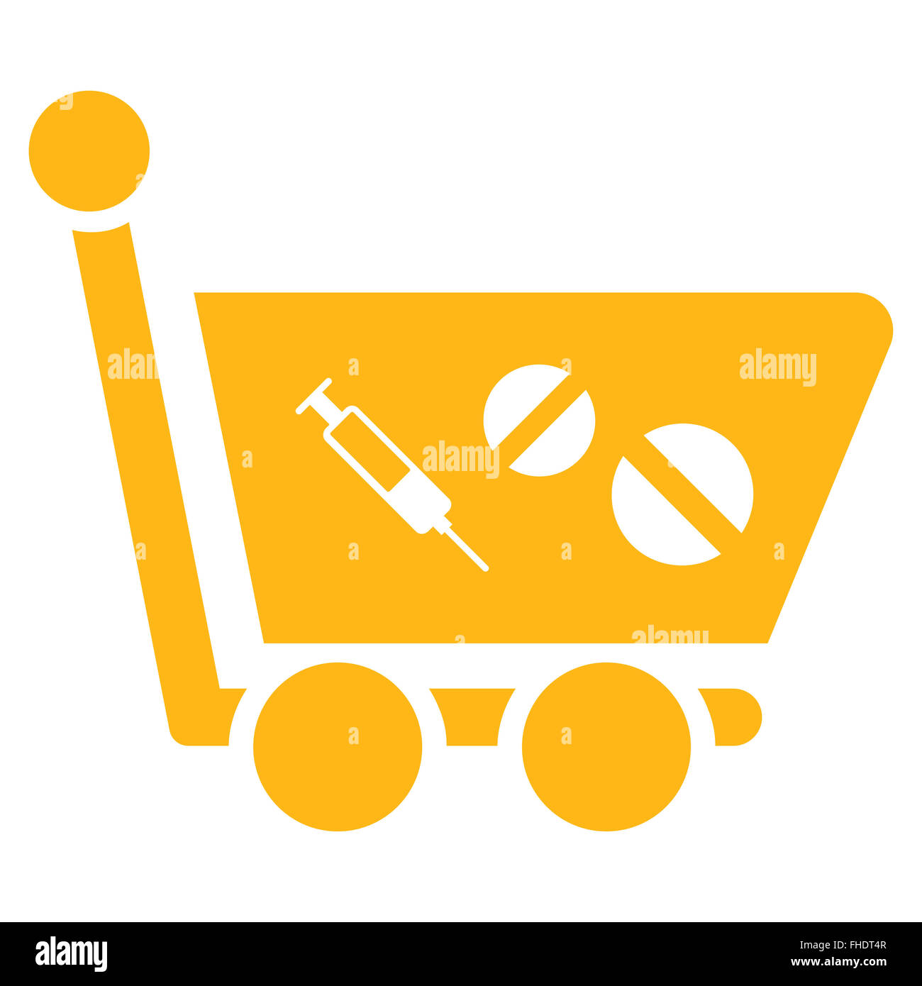 Medication Shopping Cart Icon Stock Photo - Alamy