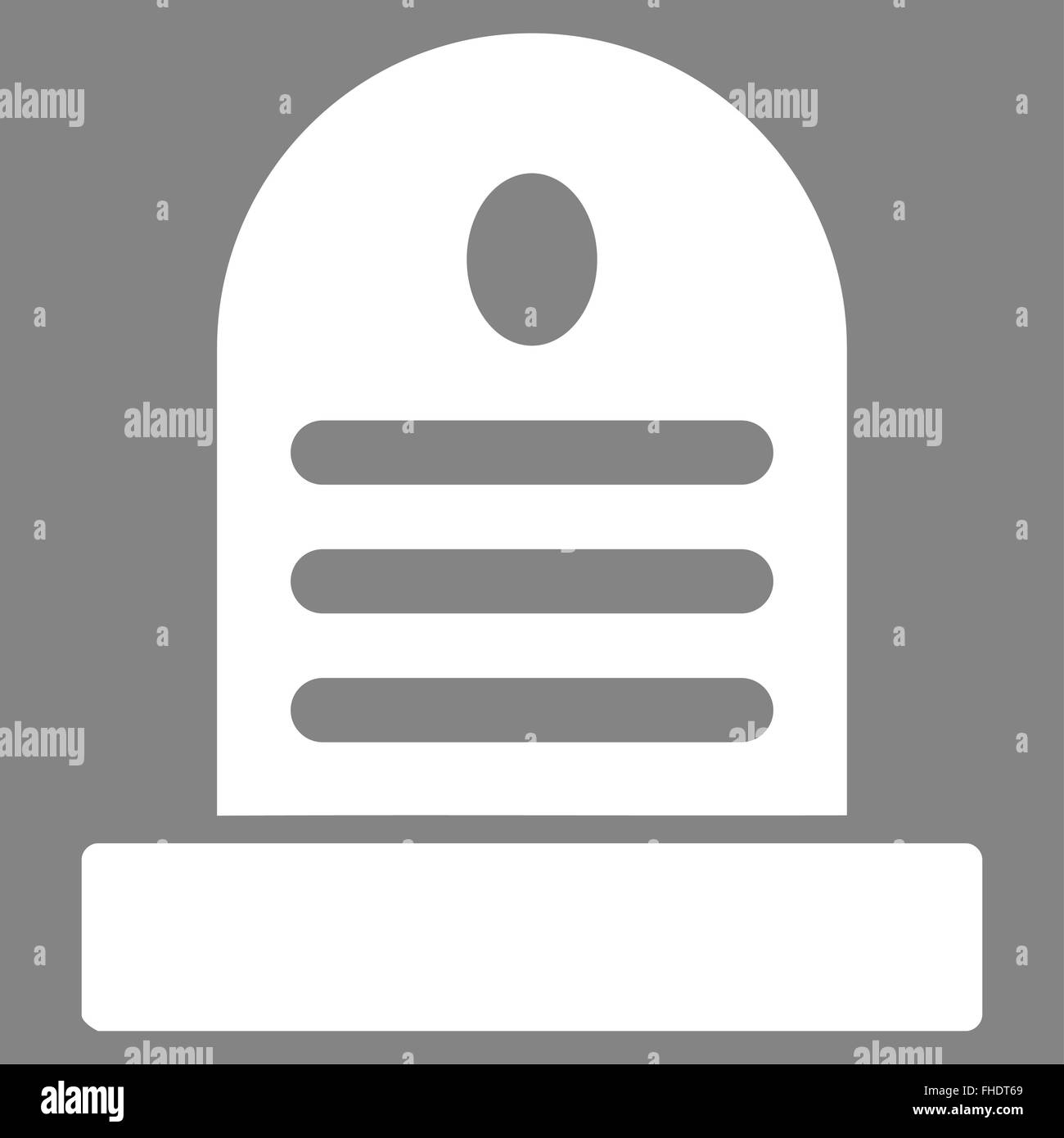 Tombstone Vector Icon Stock Photo - Alamy