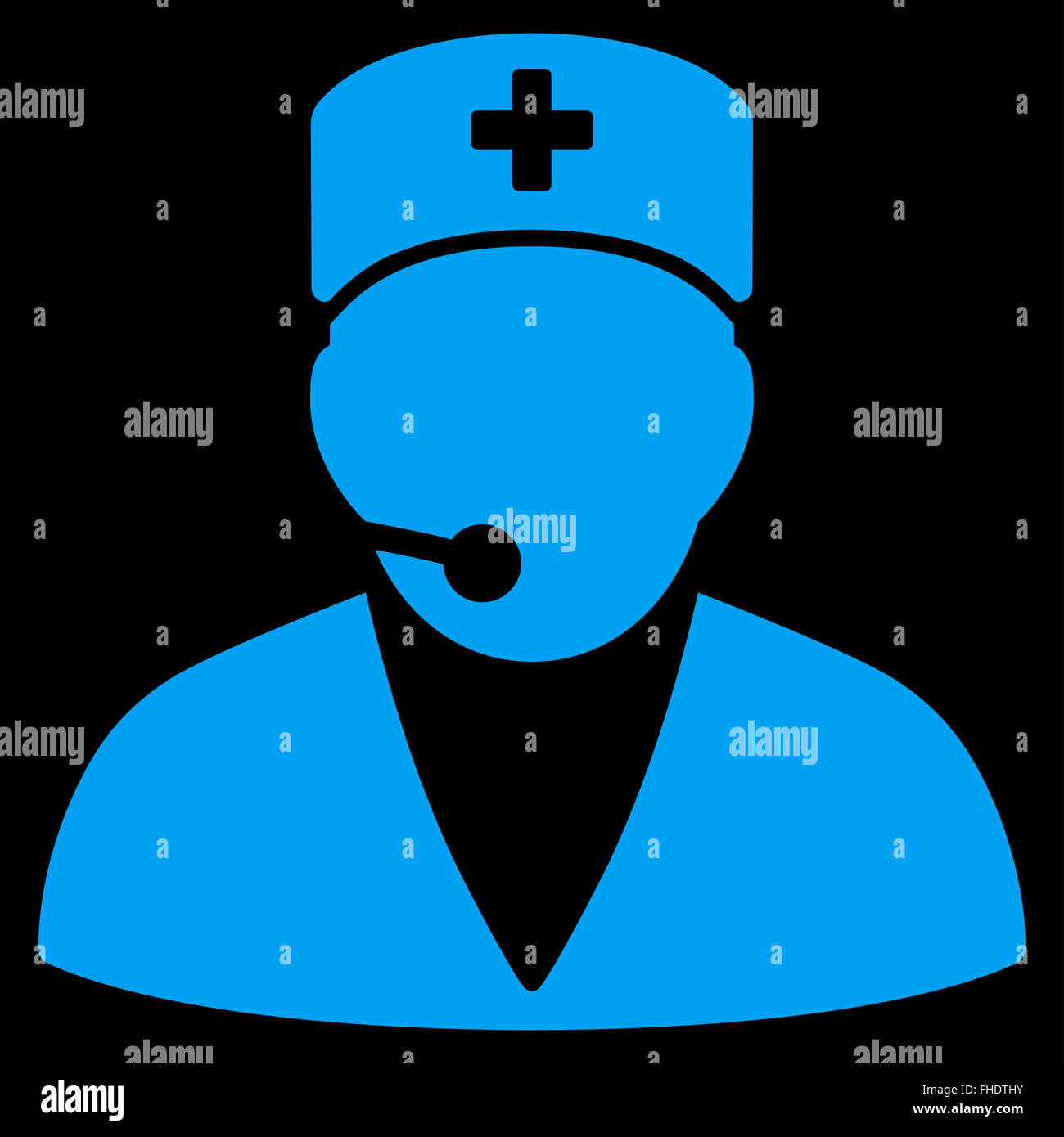Medical Operator Icon Stock Photo - Alamy